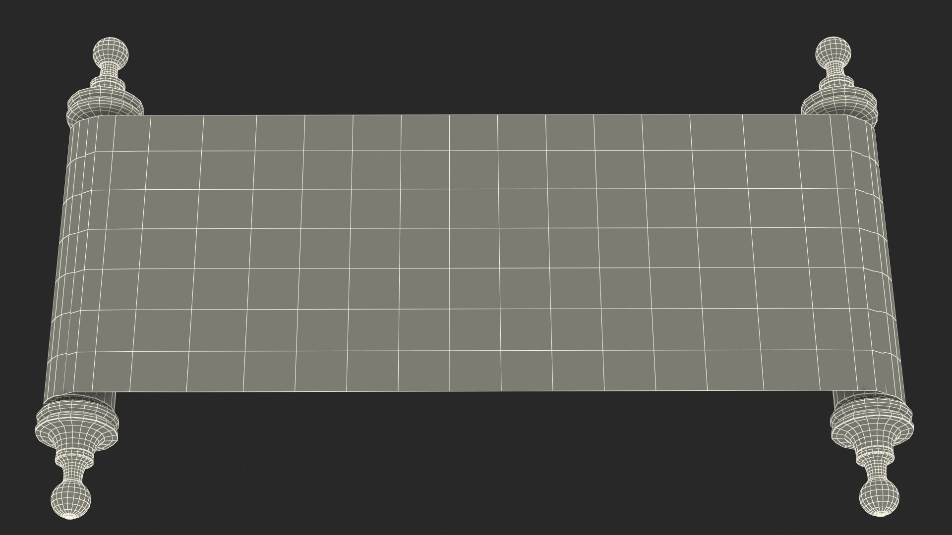 3D Unfolded Blank Paper Scroll - TurboSquid 1779276