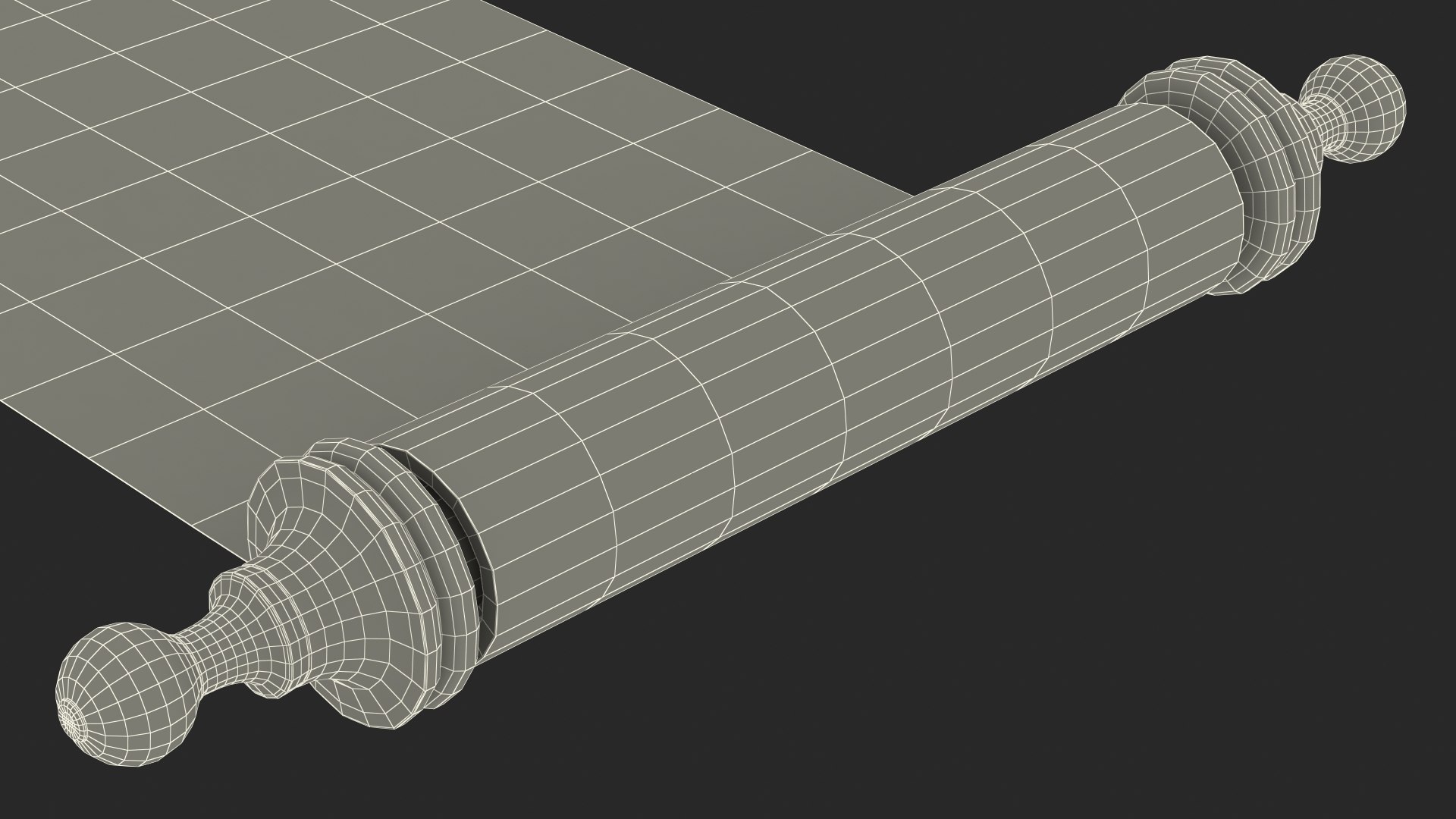 3D Unfolded Blank Paper Scroll - TurboSquid 1779276