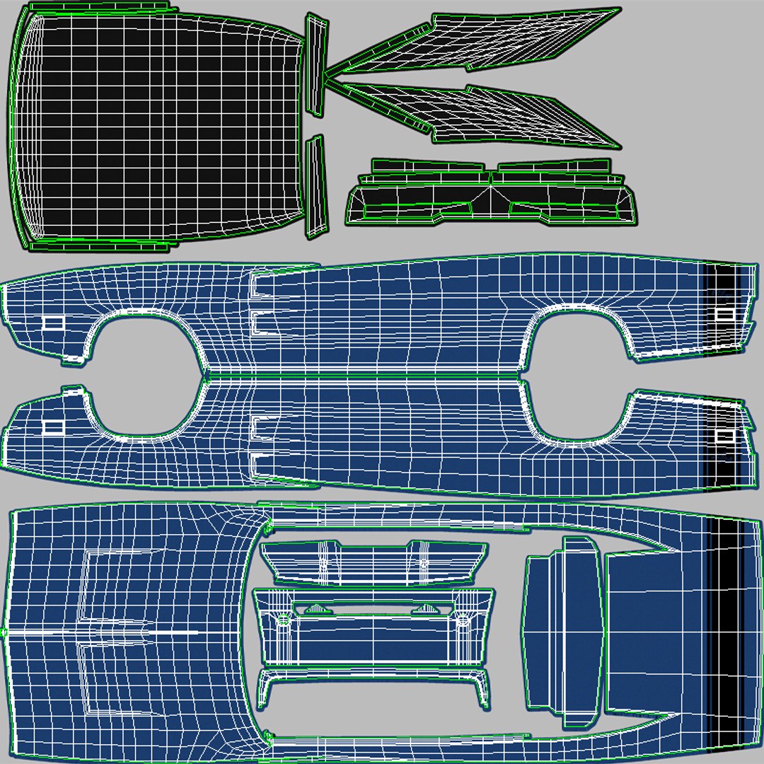 Muscle Car 3D Model - TurboSquid 2224059