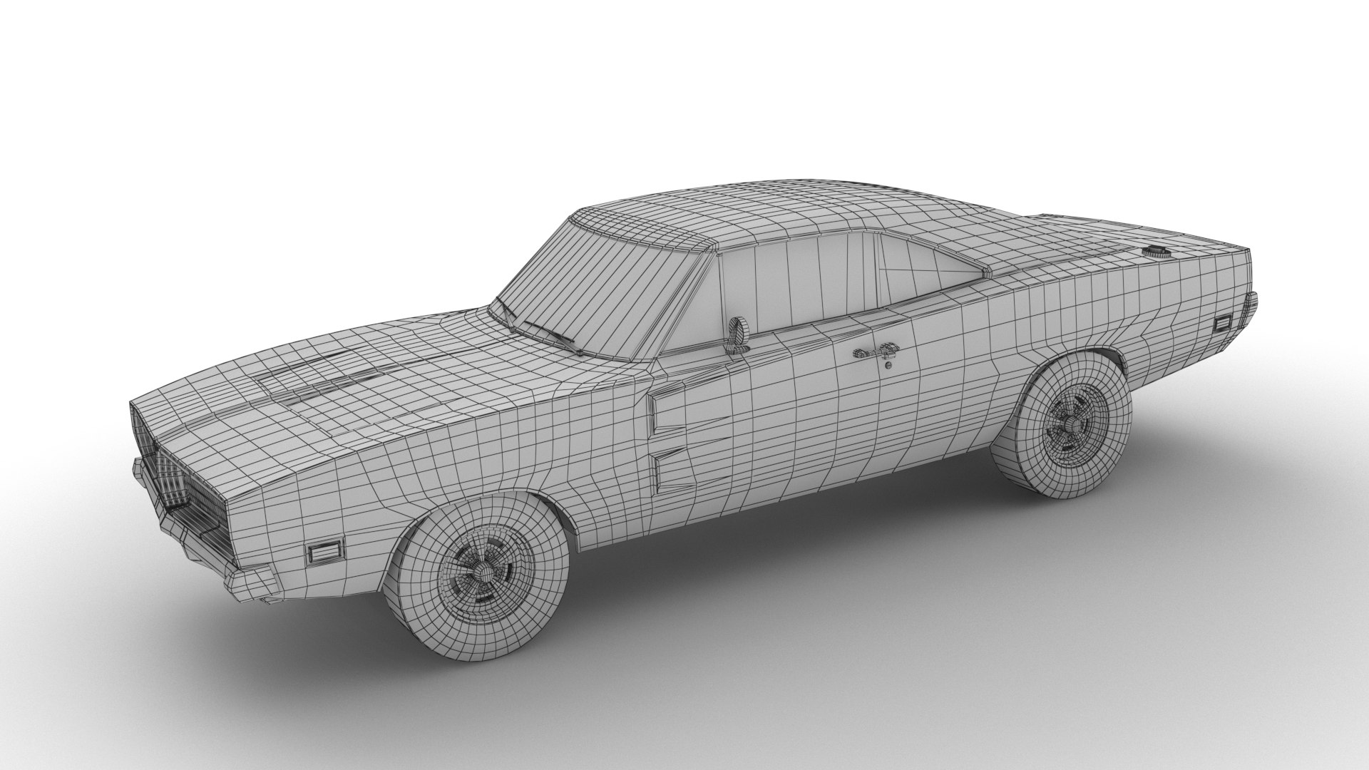 Muscle Car 3D Model - TurboSquid 2224059