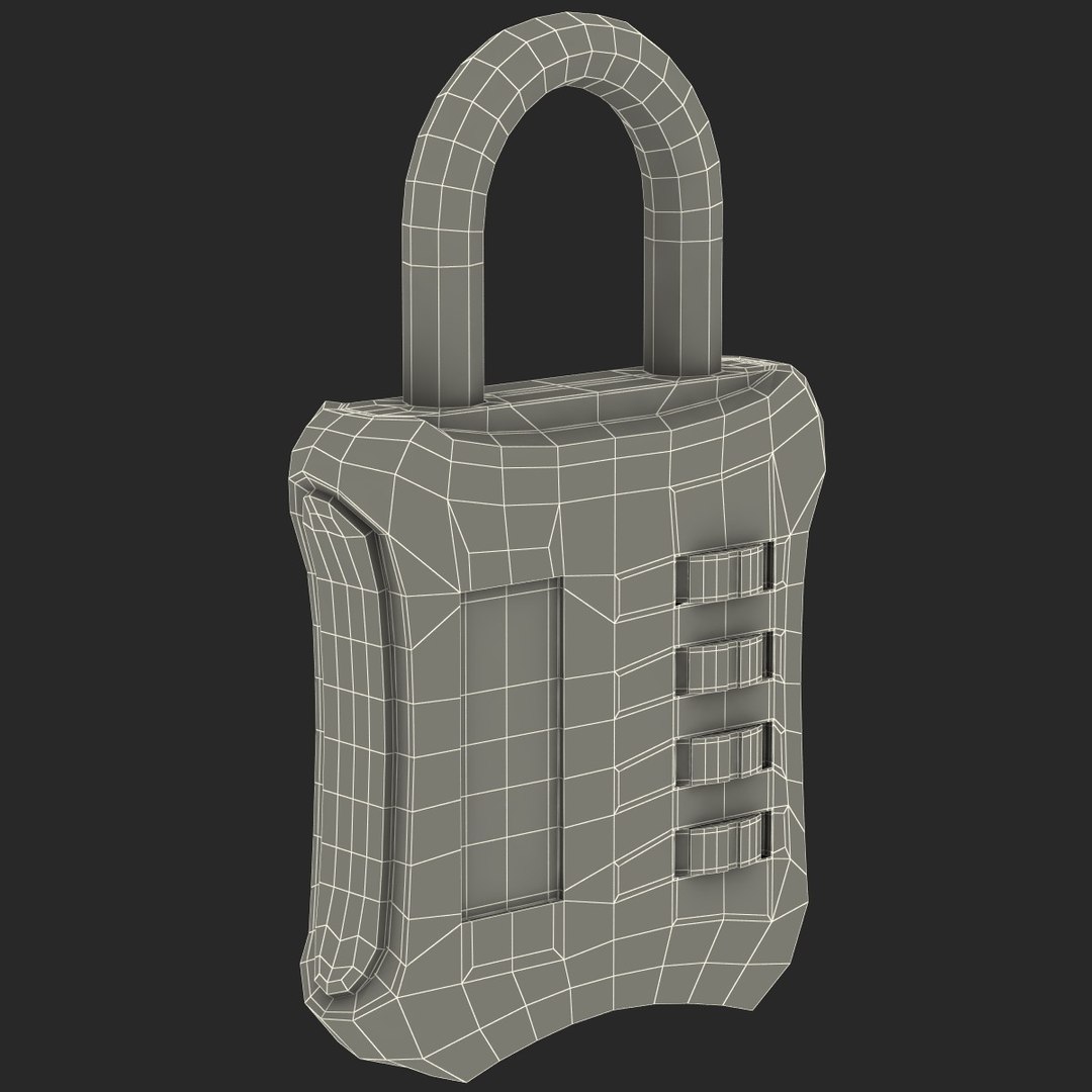 Combination Padlock Master Lock 3d Model
