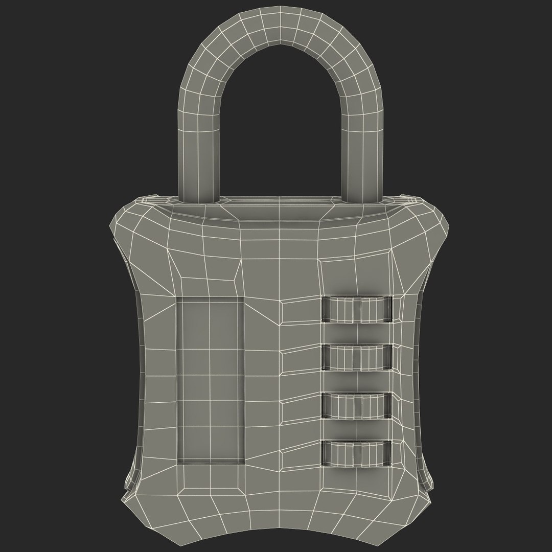 Combination Padlock Master Lock 3d Model