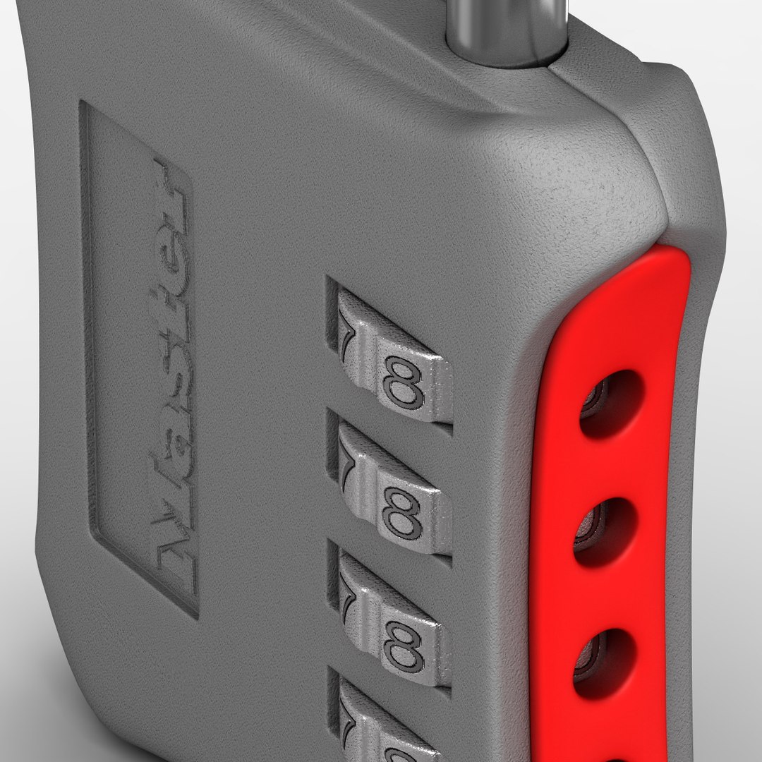 Combination Padlock Master Lock 3d Model