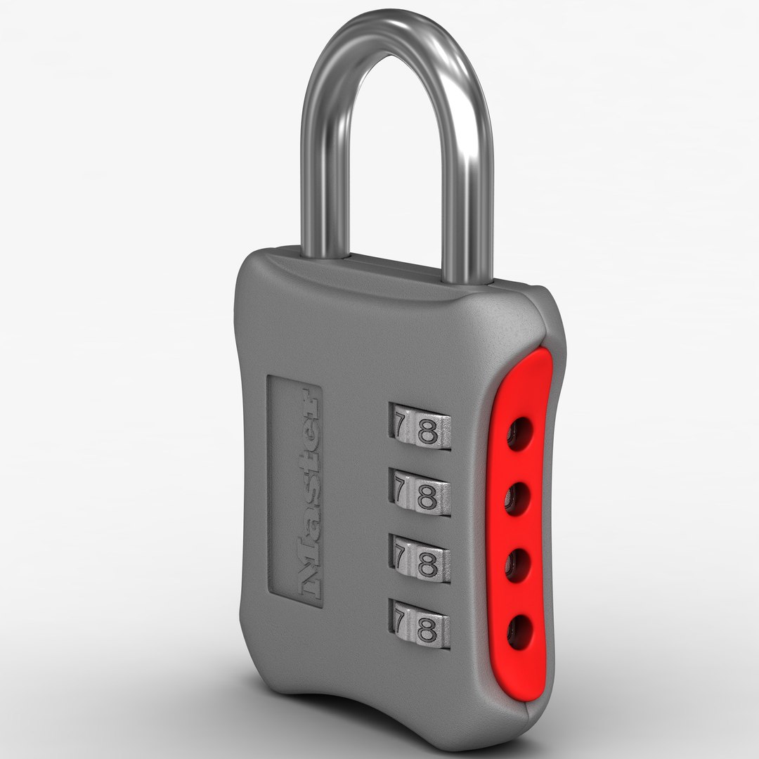 Combination Padlock Master Lock 3d Model