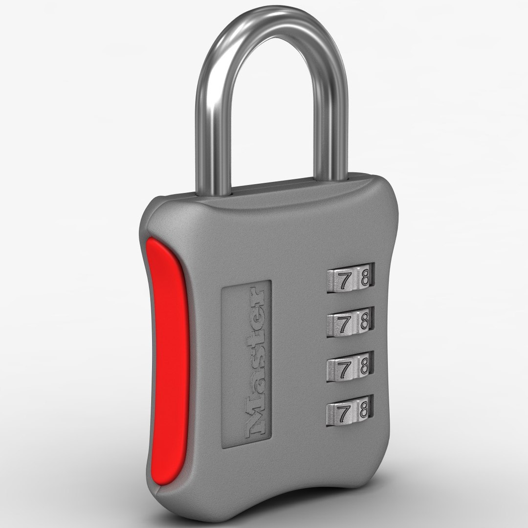 Combination Padlock Master Lock 3d Model