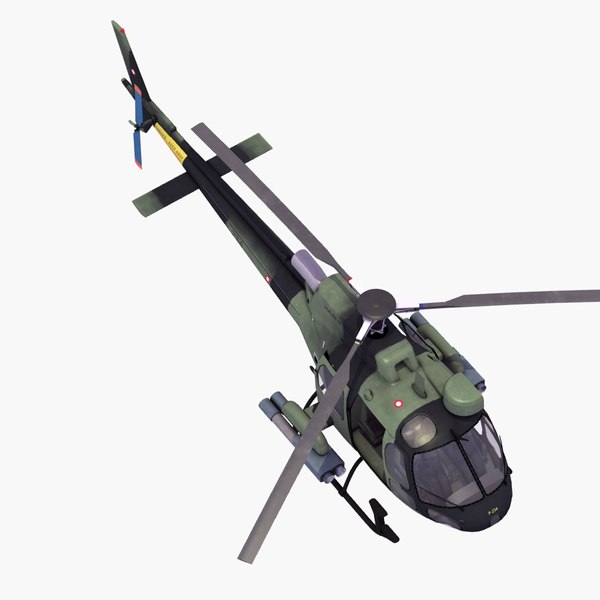 3d model as550 c2 fennec helicopter