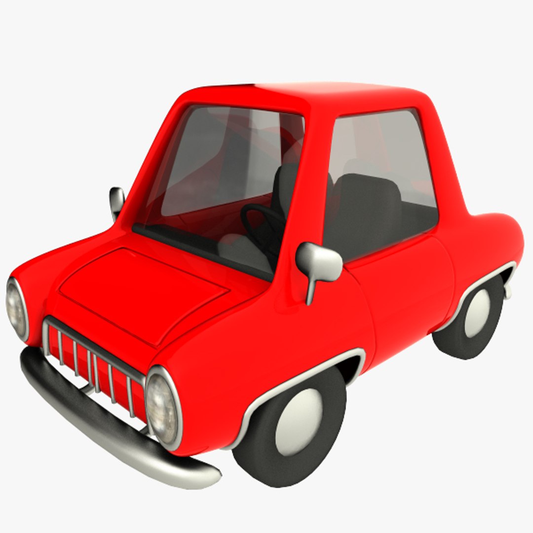 Cartoon Car 3d Model