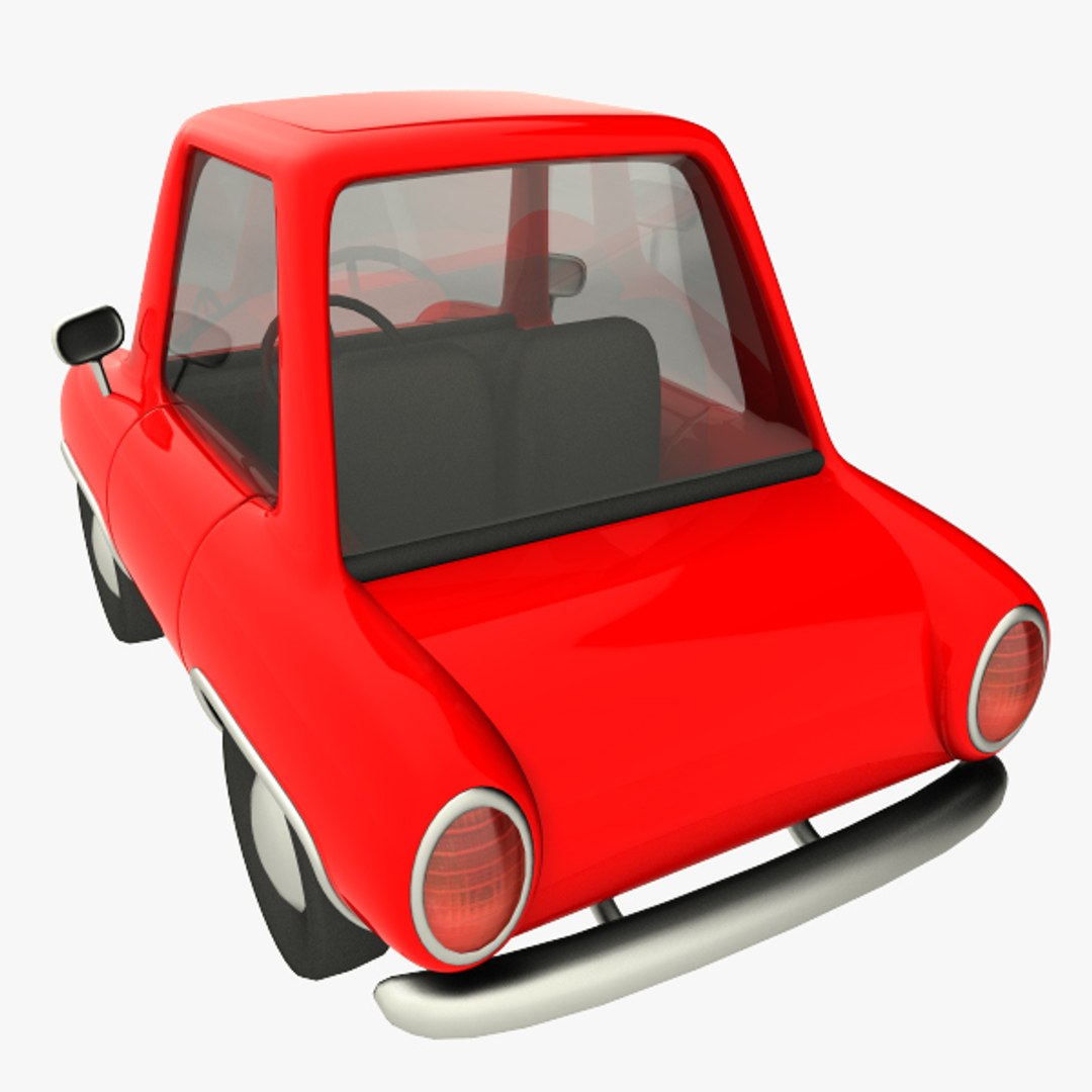Cartoon Car 3d Model