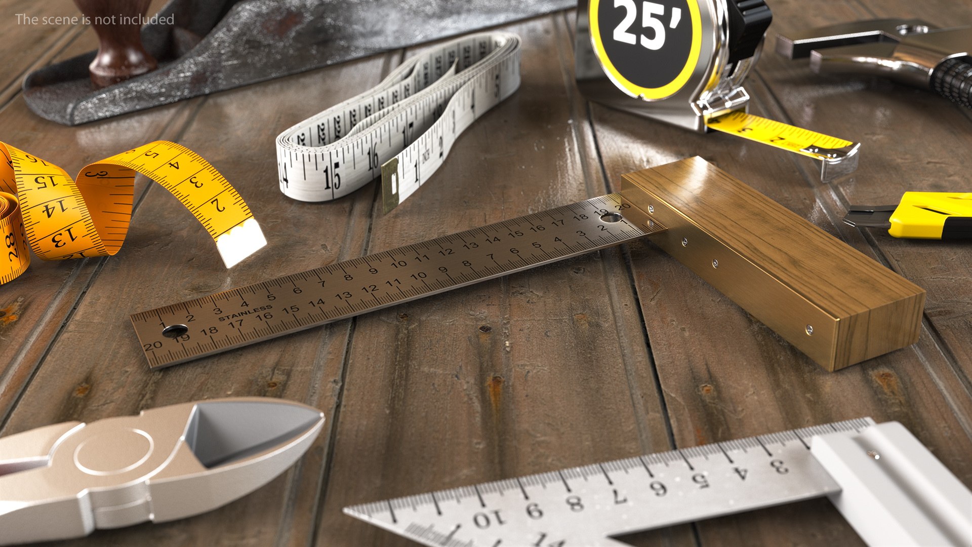 Sliding T Square Setting 3D Model - TurboSquid 1486779