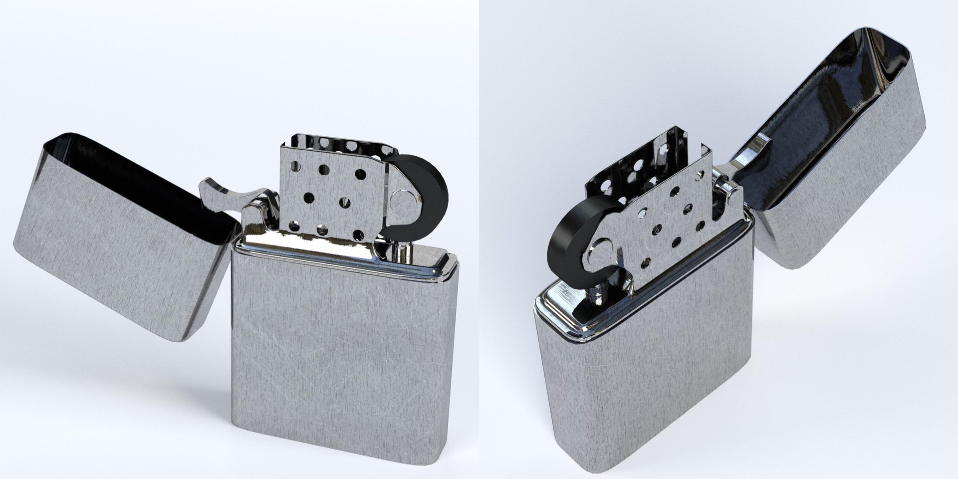 Metal Lighter Model - TurboSquid 1372795