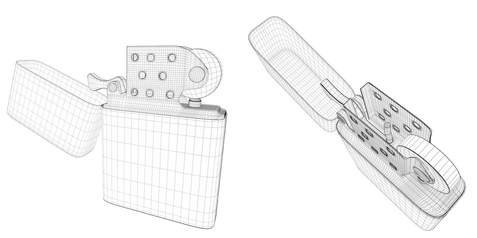 Metal Lighter Model - TurboSquid 1372795