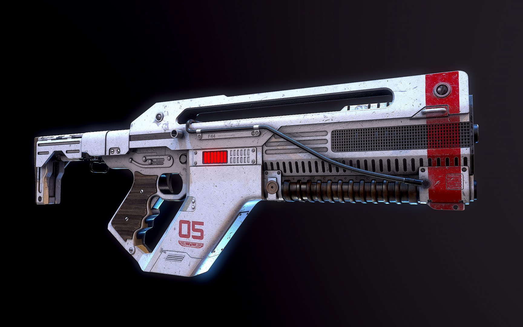 3D F44AA Pulse Rifle Alien Romulus - TurboSquid 2280000