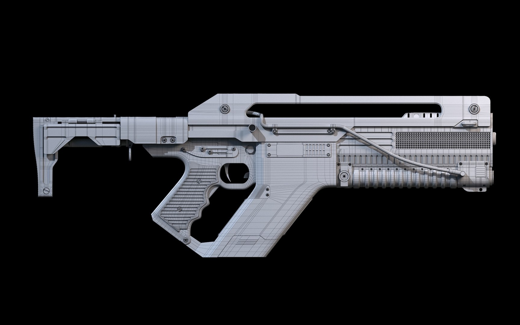 3D F44AA Pulse Rifle Alien Romulus - TurboSquid 2280000