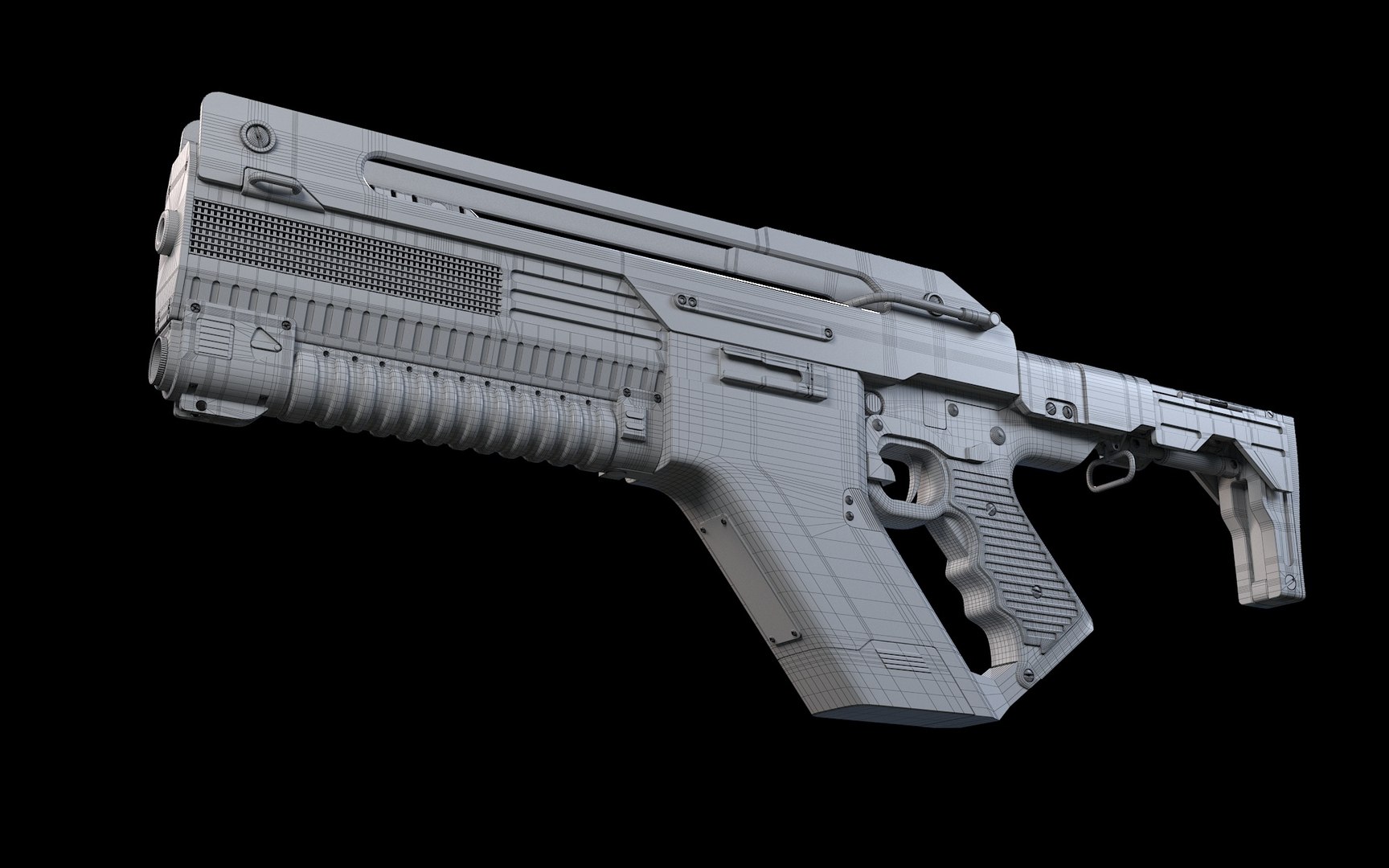 3D F44AA Pulse Rifle Alien Romulus - TurboSquid 2280000