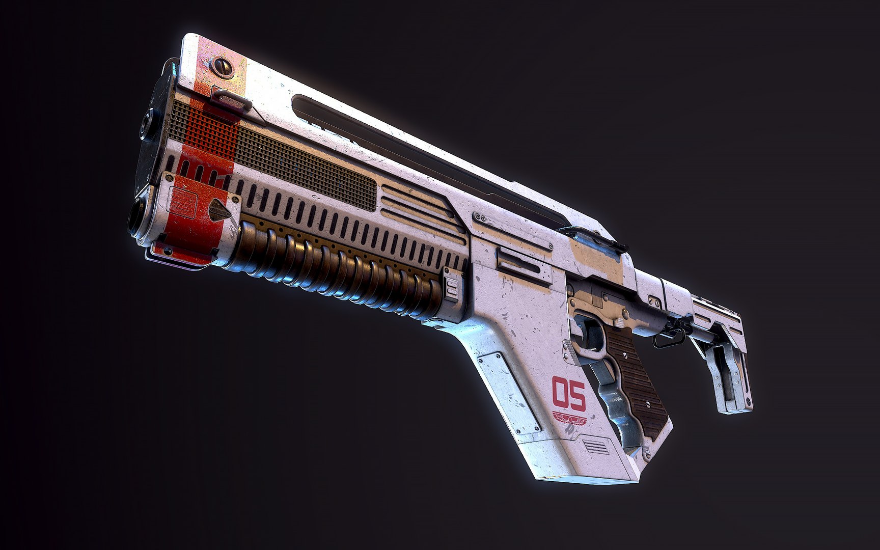 3D F44AA Pulse Rifle Alien Romulus - TurboSquid 2280000