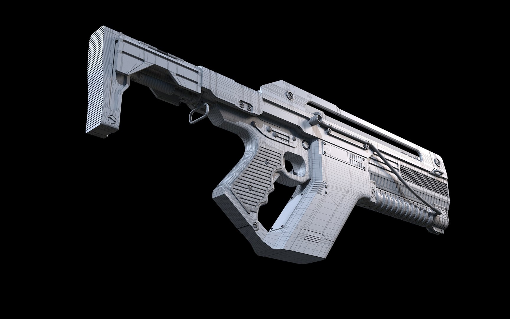 3D F44AA Pulse Rifle Alien Romulus - TurboSquid 2280000