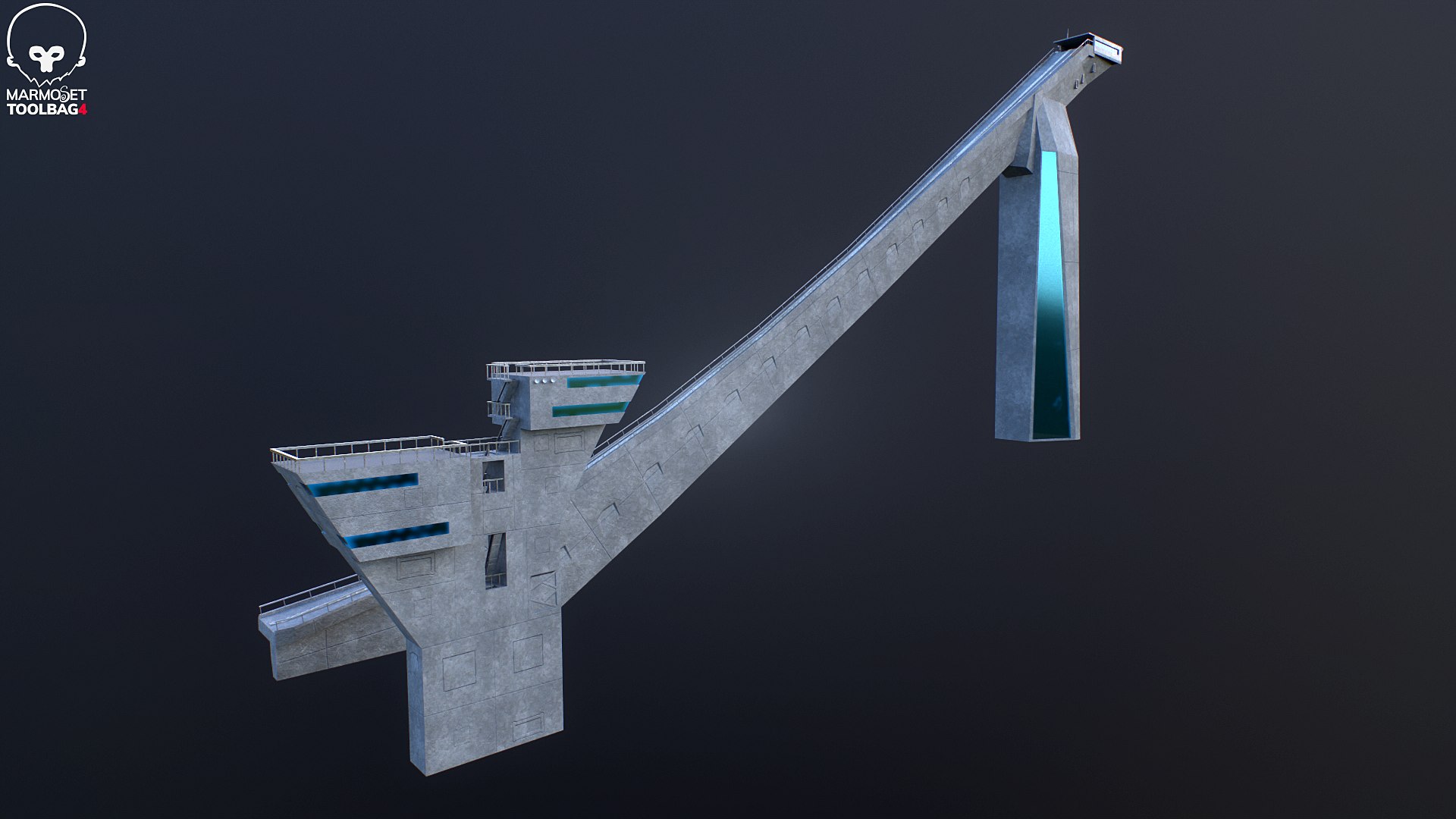 Ski Jumping Ramp And Judges Tower 3D - TurboSquid 2136068