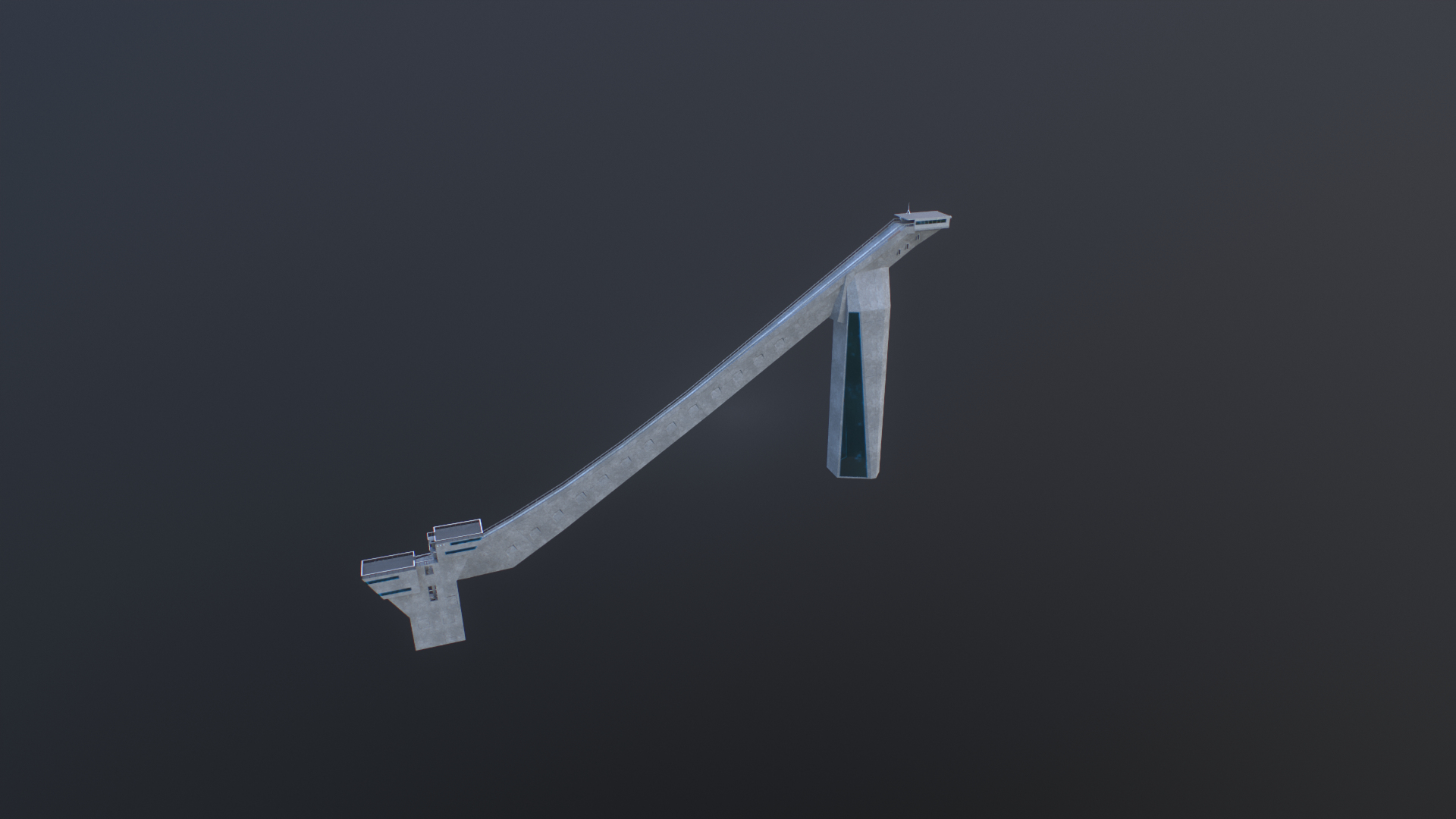 Ski Jumping Ramp And Judges Tower 3D - TurboSquid 2136068