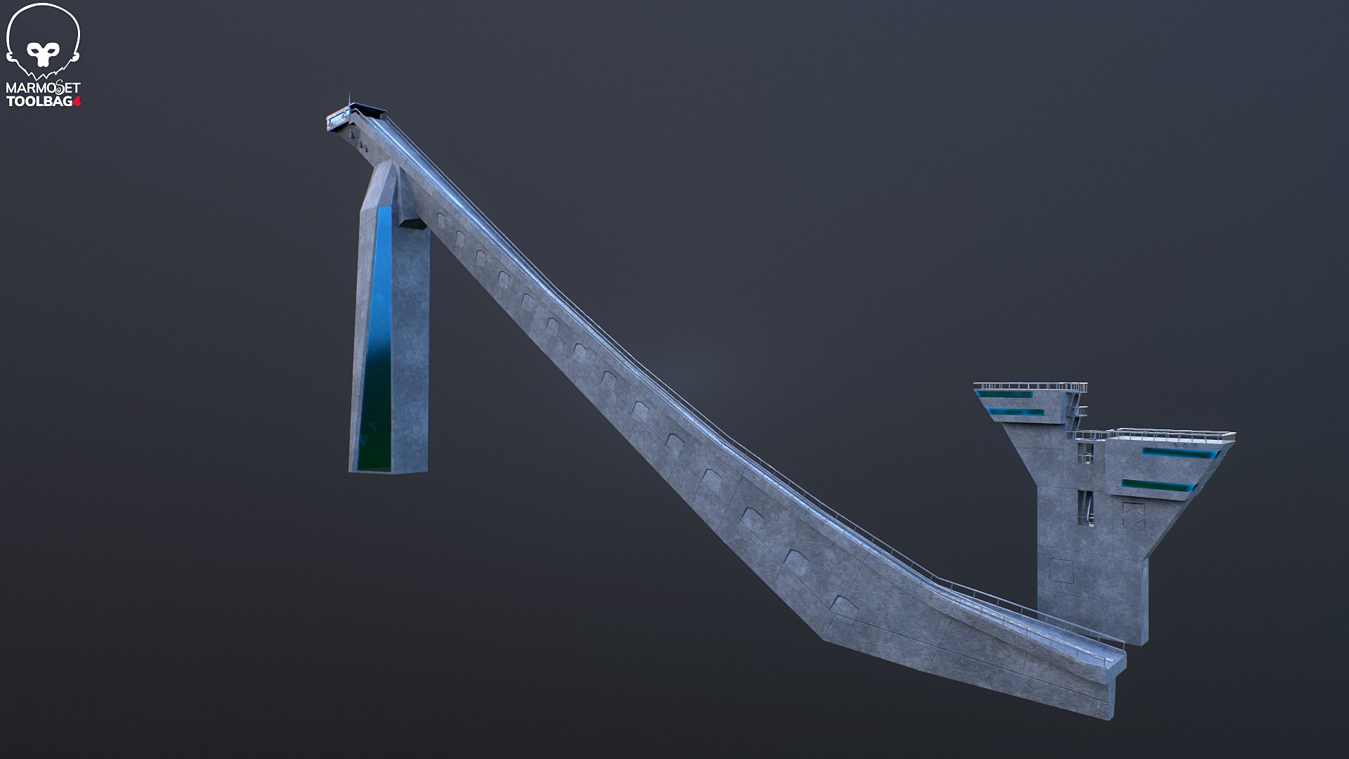 Ski Jumping Ramp And Judges Tower 3D - TurboSquid 2136068