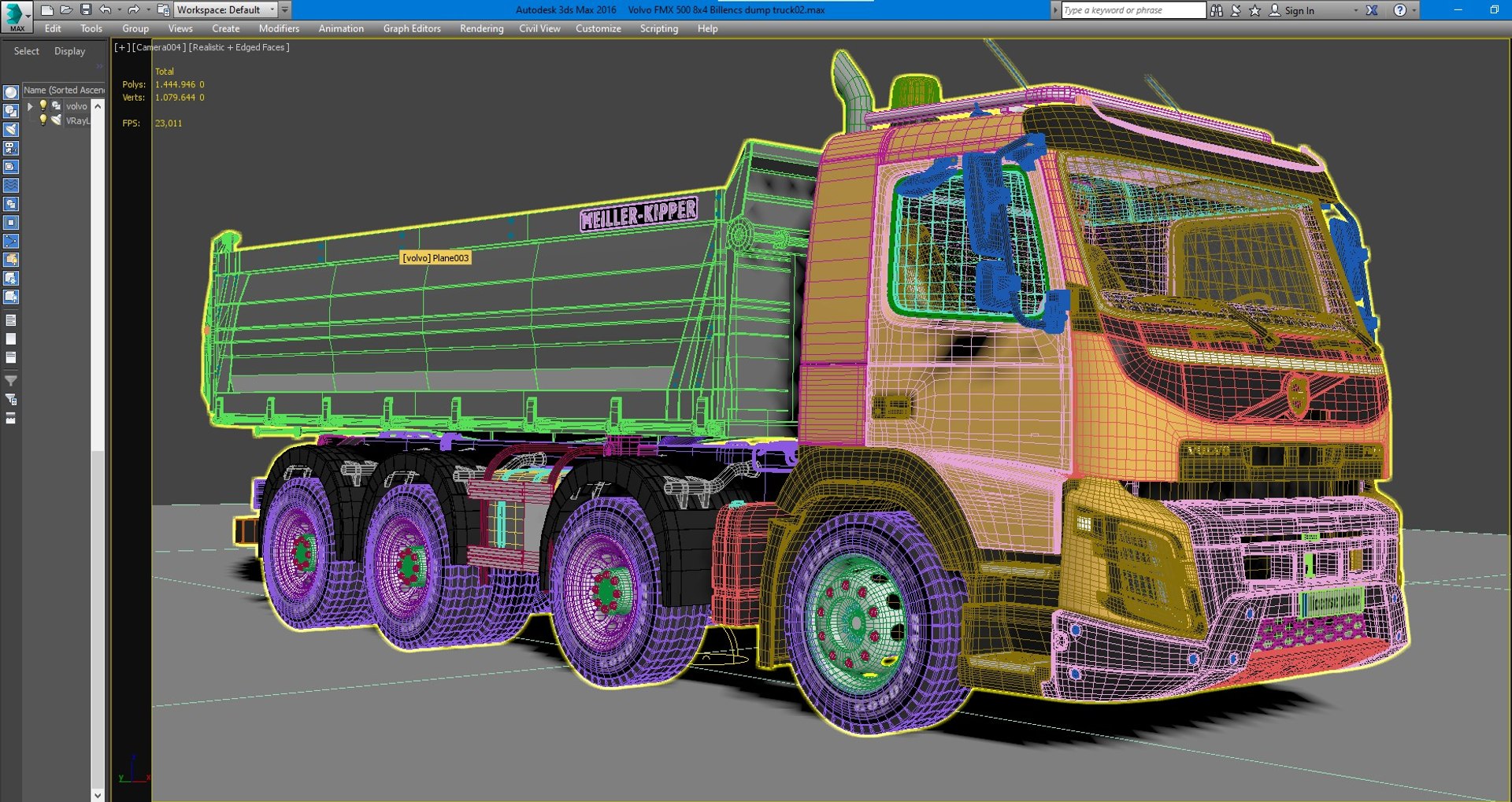 3D Volvo FMX 500 Billencs Dump Truck Model - TurboSquid 2416428