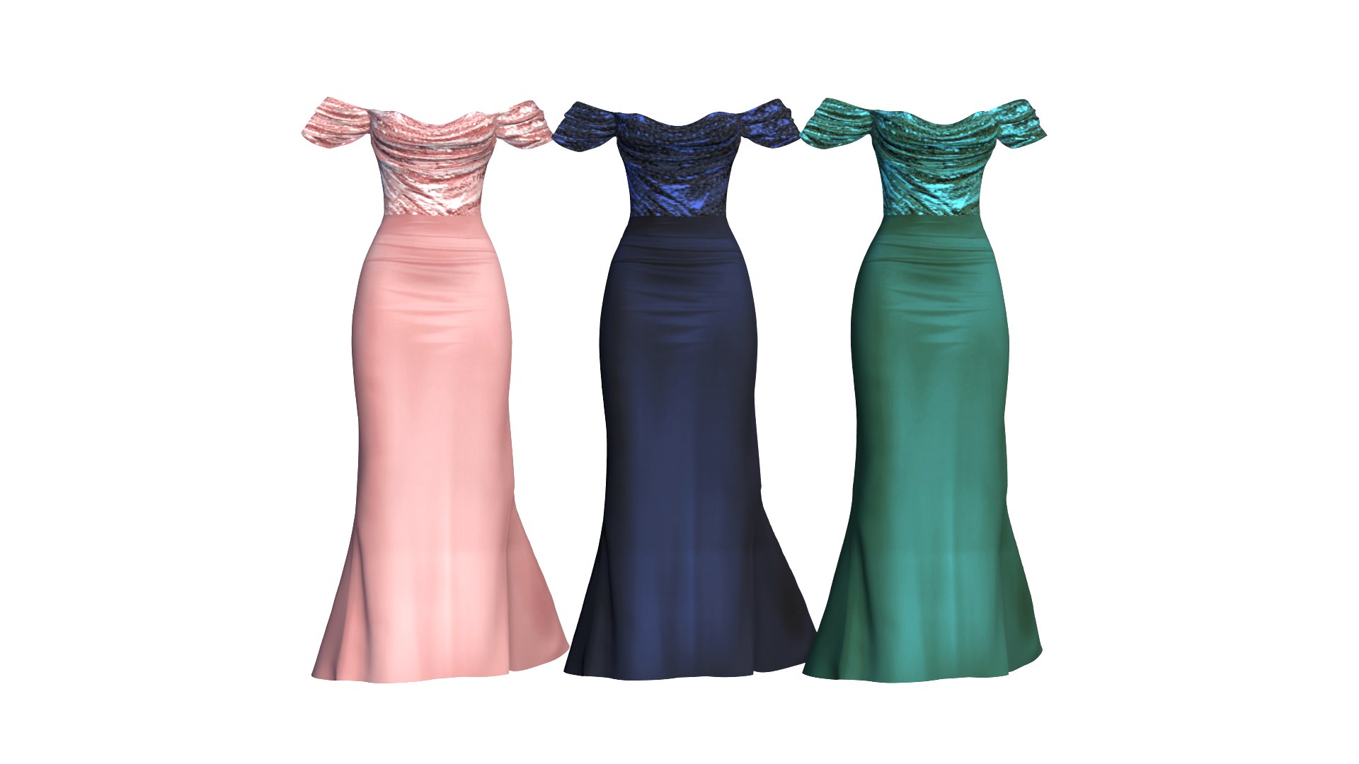 Female Dress Collection 3D Model Low Poly 3D Model - TurboSquid 2286685