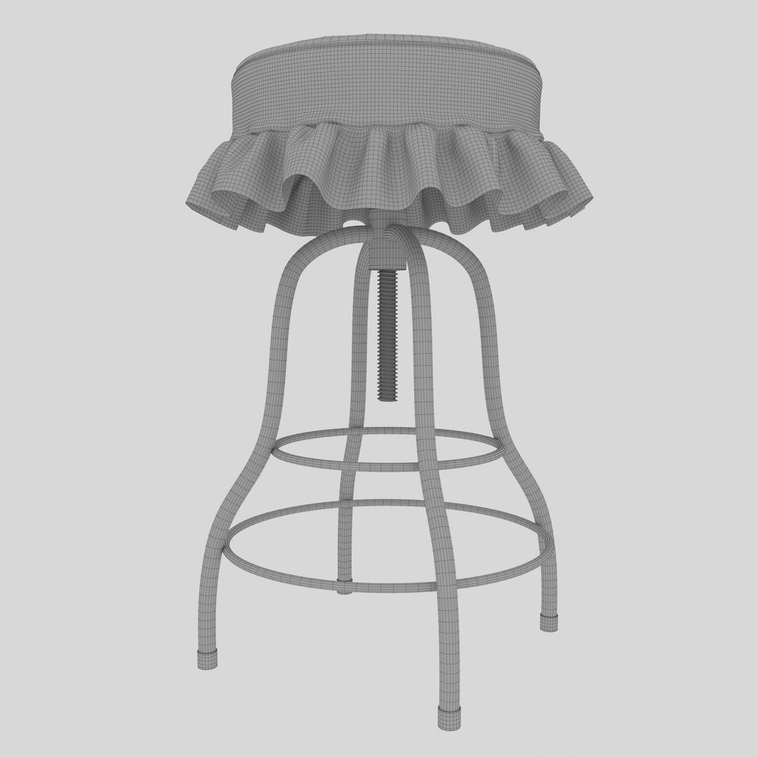 3D Vintage screw chair - TurboSquid 1949337