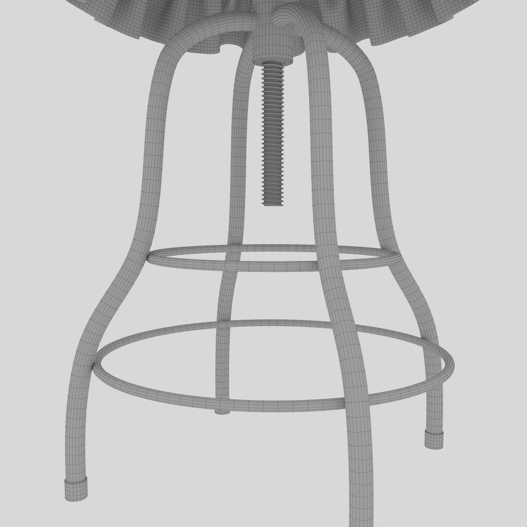 3D Vintage screw chair - TurboSquid 1949337
