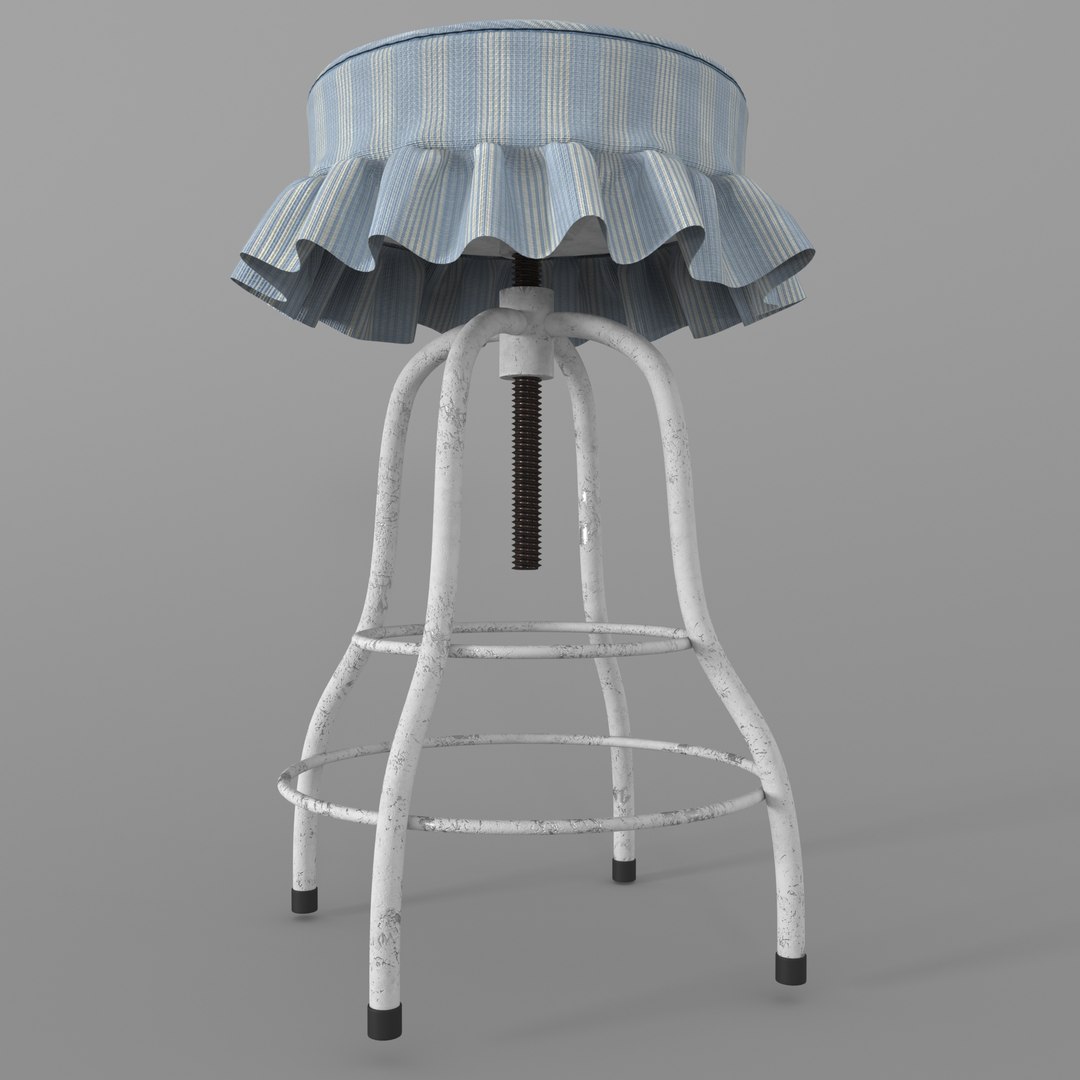 3D Vintage screw chair - TurboSquid 1949337