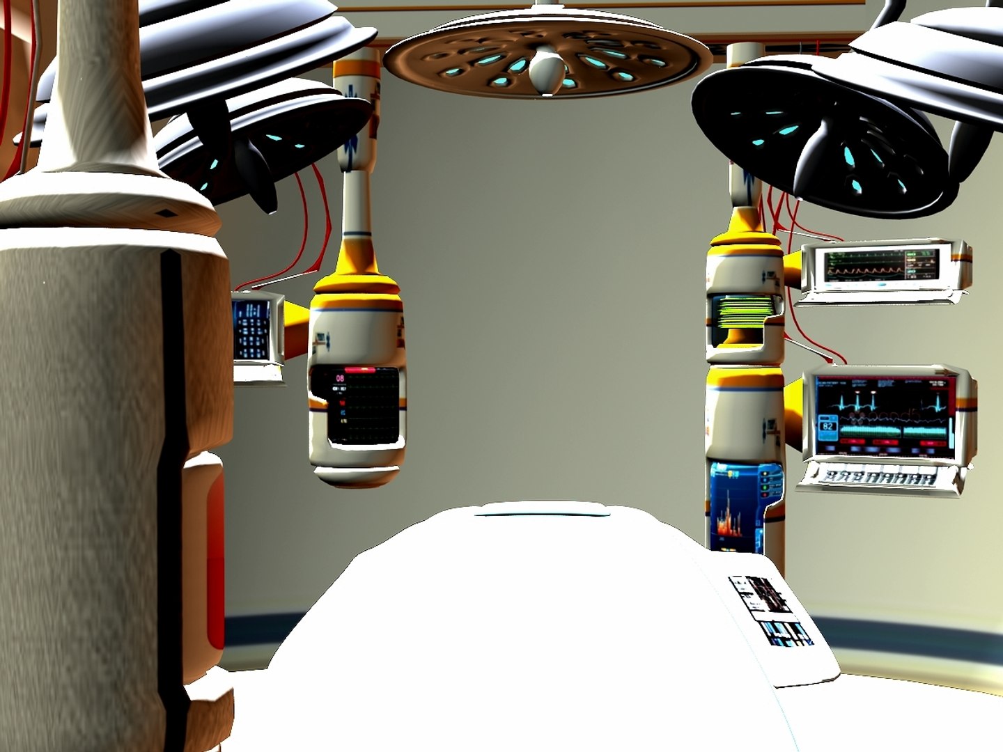 spaceship medical emergency 3d obj