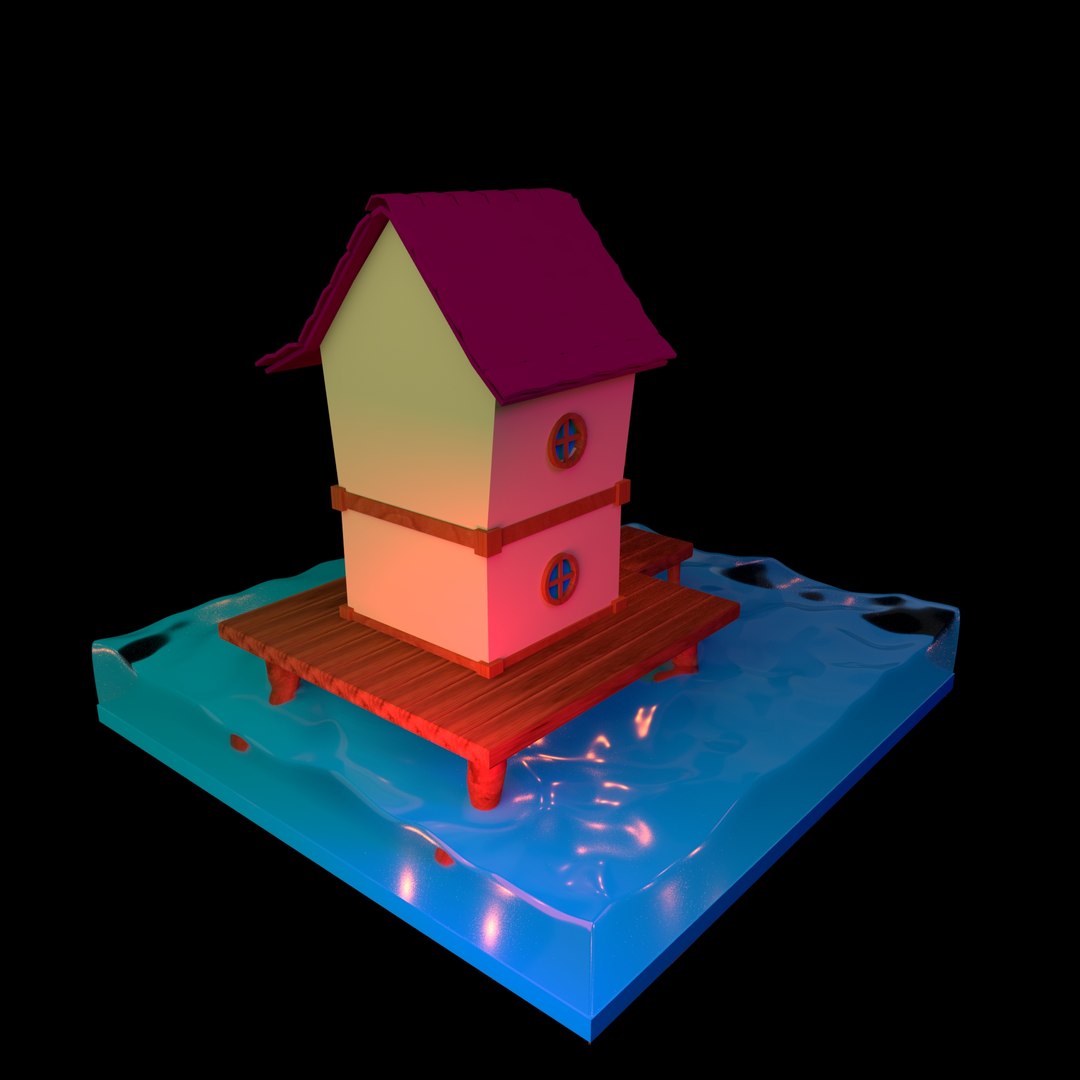 3D Water House - TurboSquid 1806532