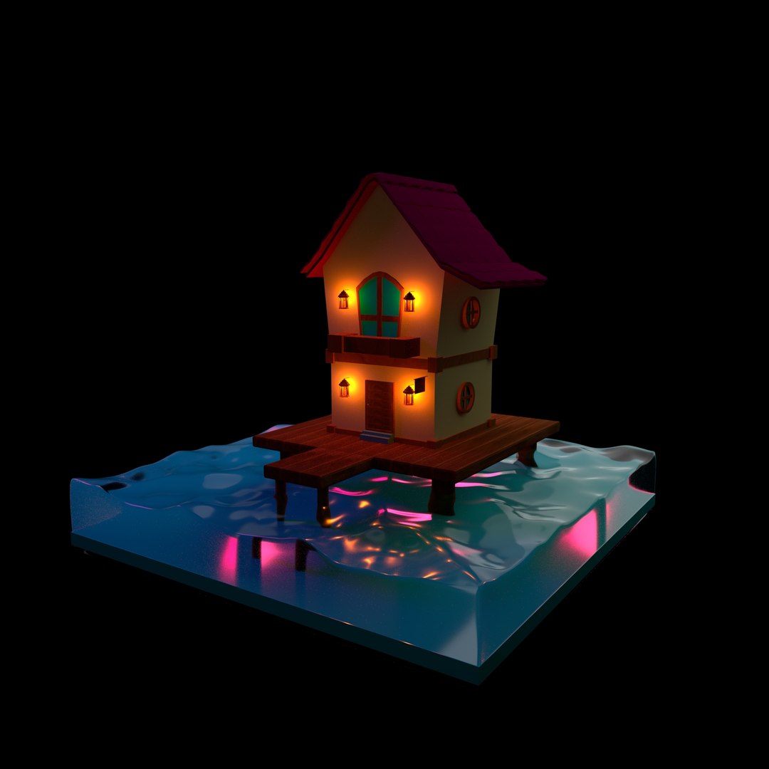 3D Water House - TurboSquid 1806532