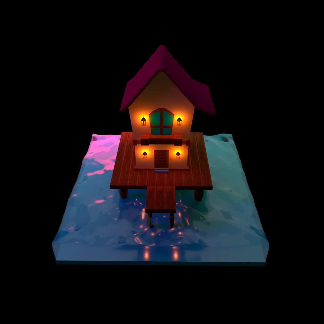 3D Water House - TurboSquid 1806532