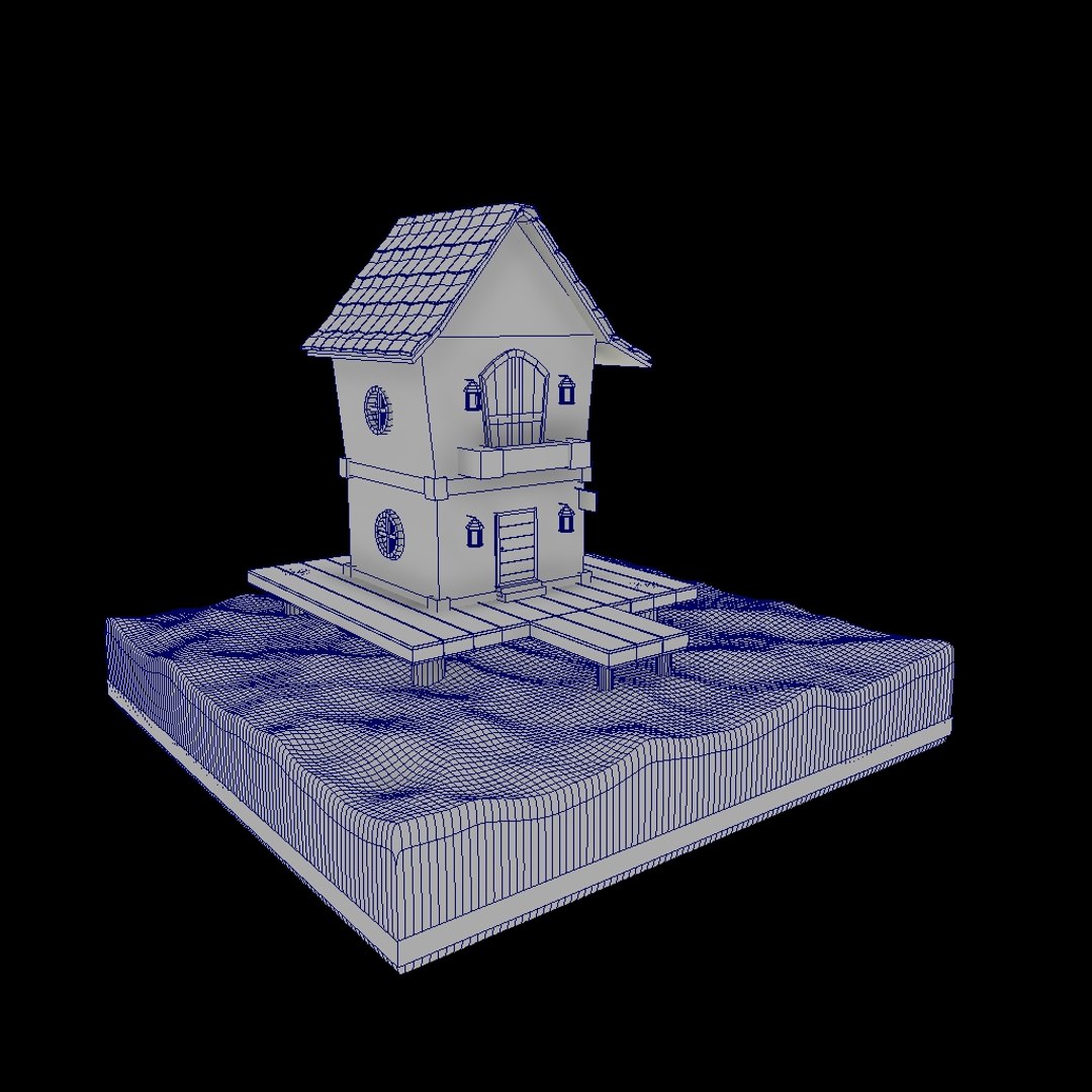 3D Water House - TurboSquid 1806532