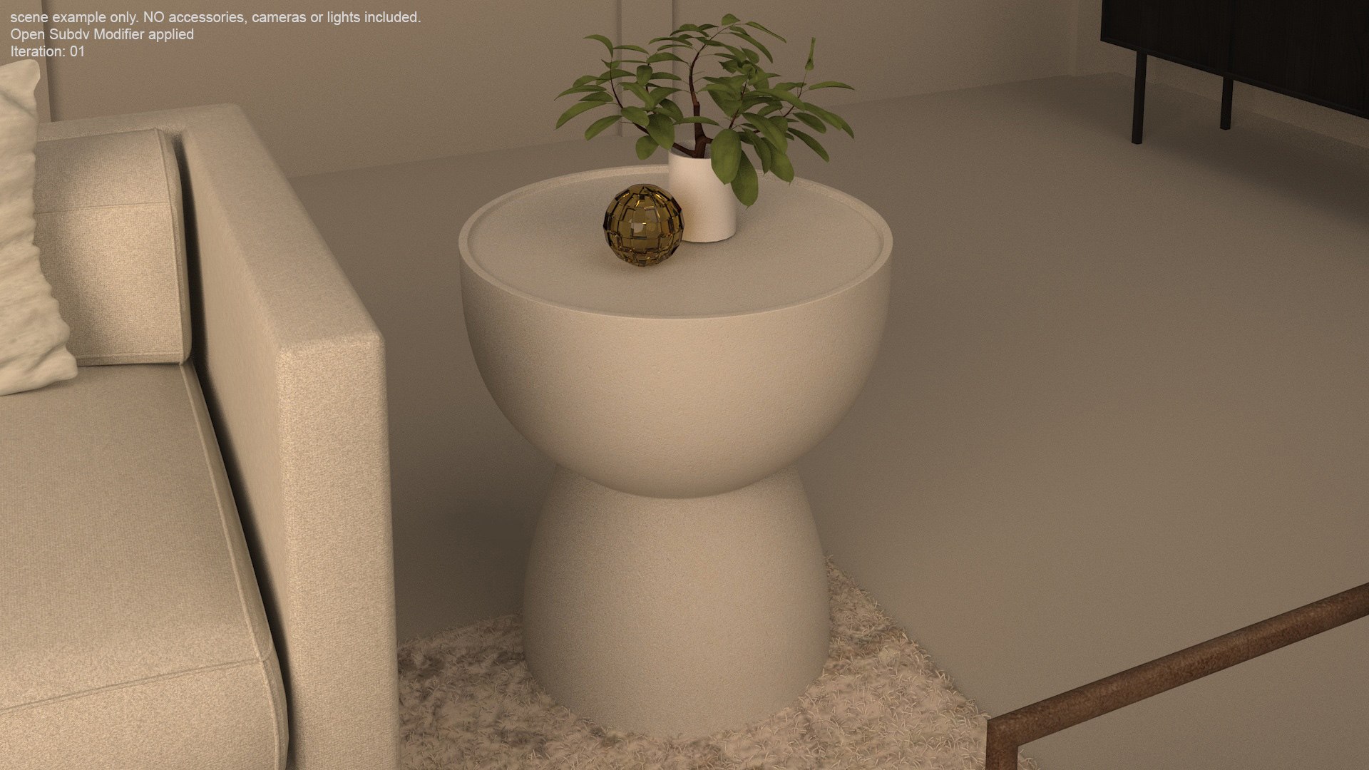 Maria Side Table By Rove Concepts 3D Model - TurboSquid 2128801