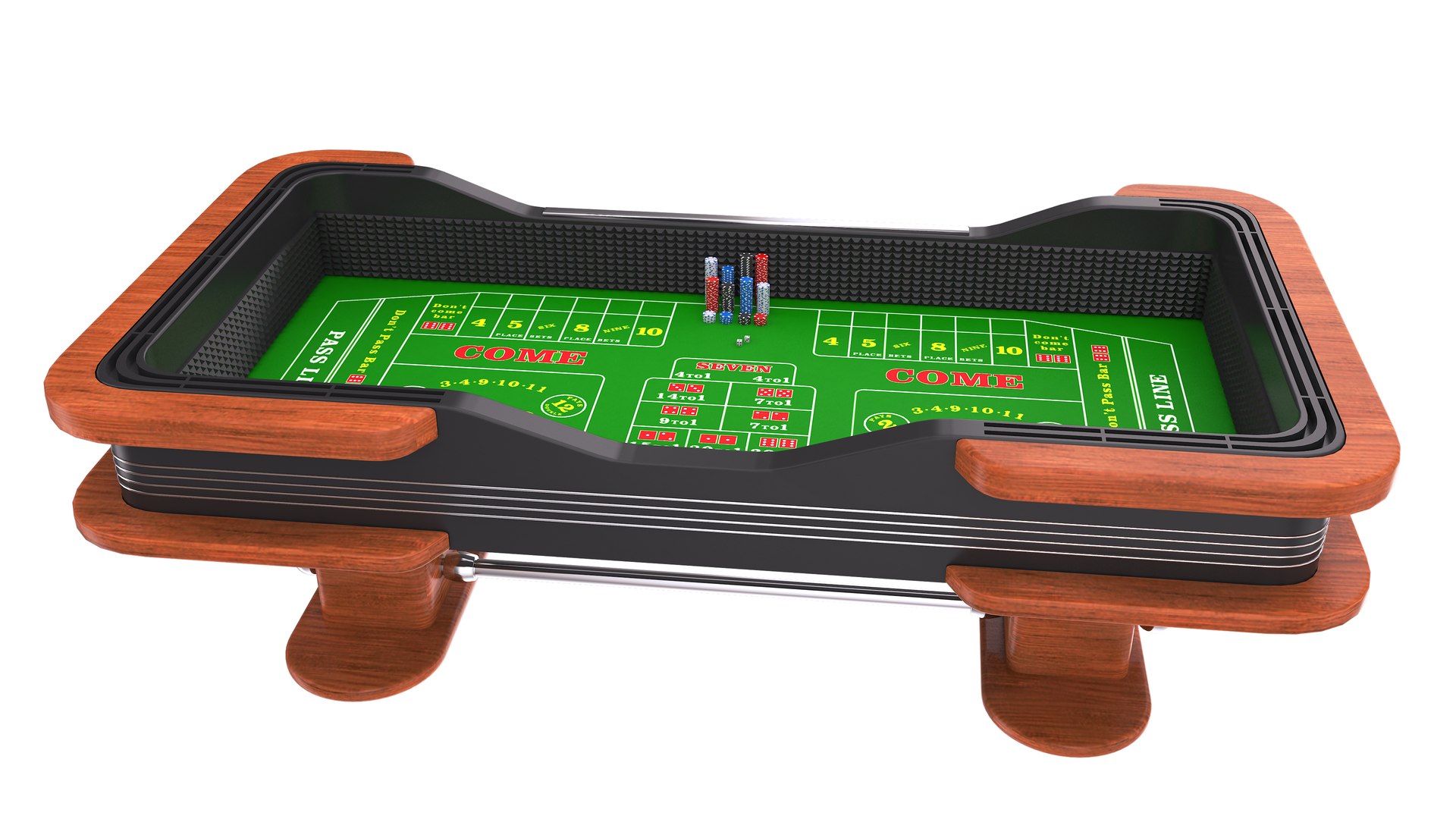 3D Model Craps Table - TurboSquid 1879395