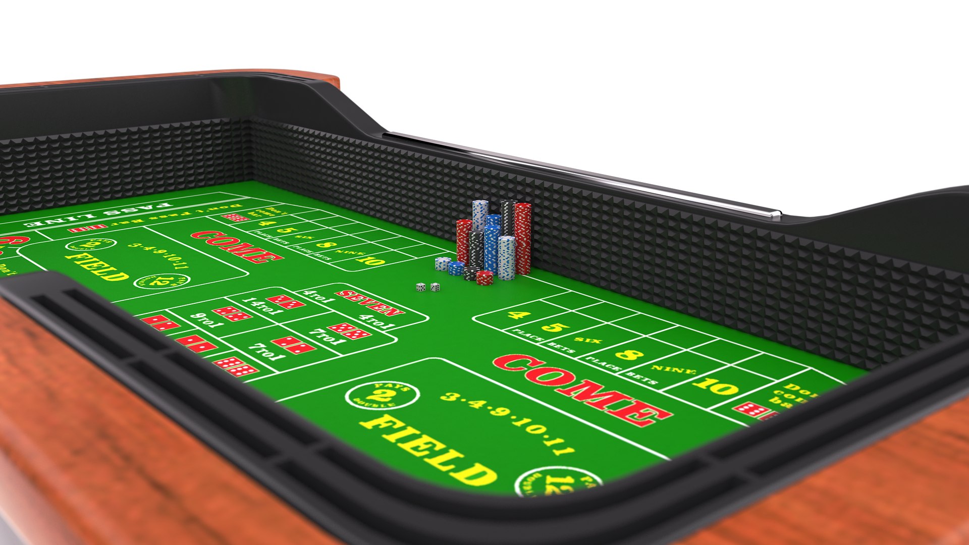 3D Model Craps Table - TurboSquid 1879395
