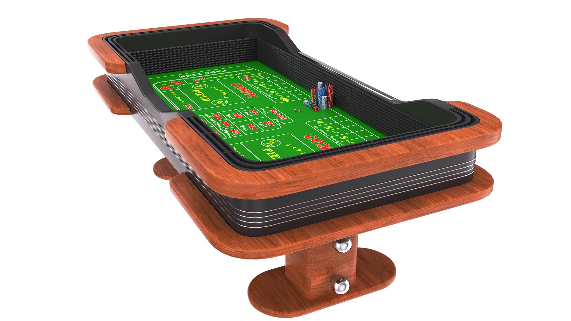 3D Model Craps Table - TurboSquid 1879395