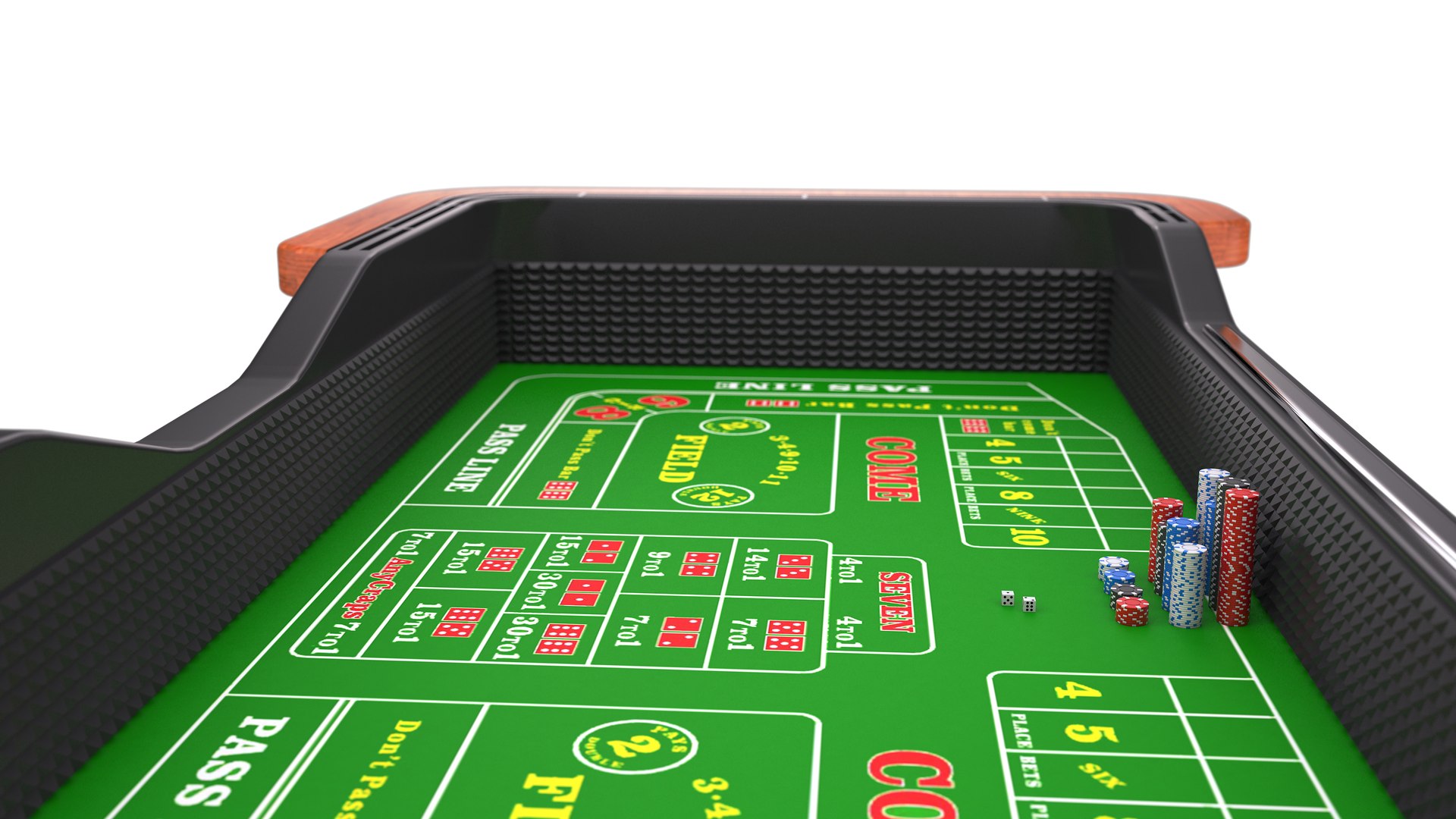3D Model Craps Table - TurboSquid 1879395