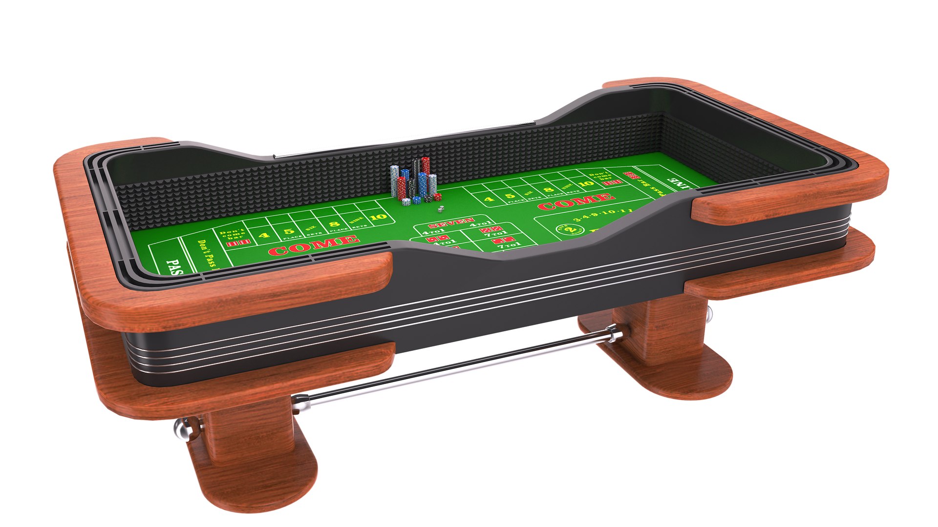 3D Model Craps Table - TurboSquid 1879395