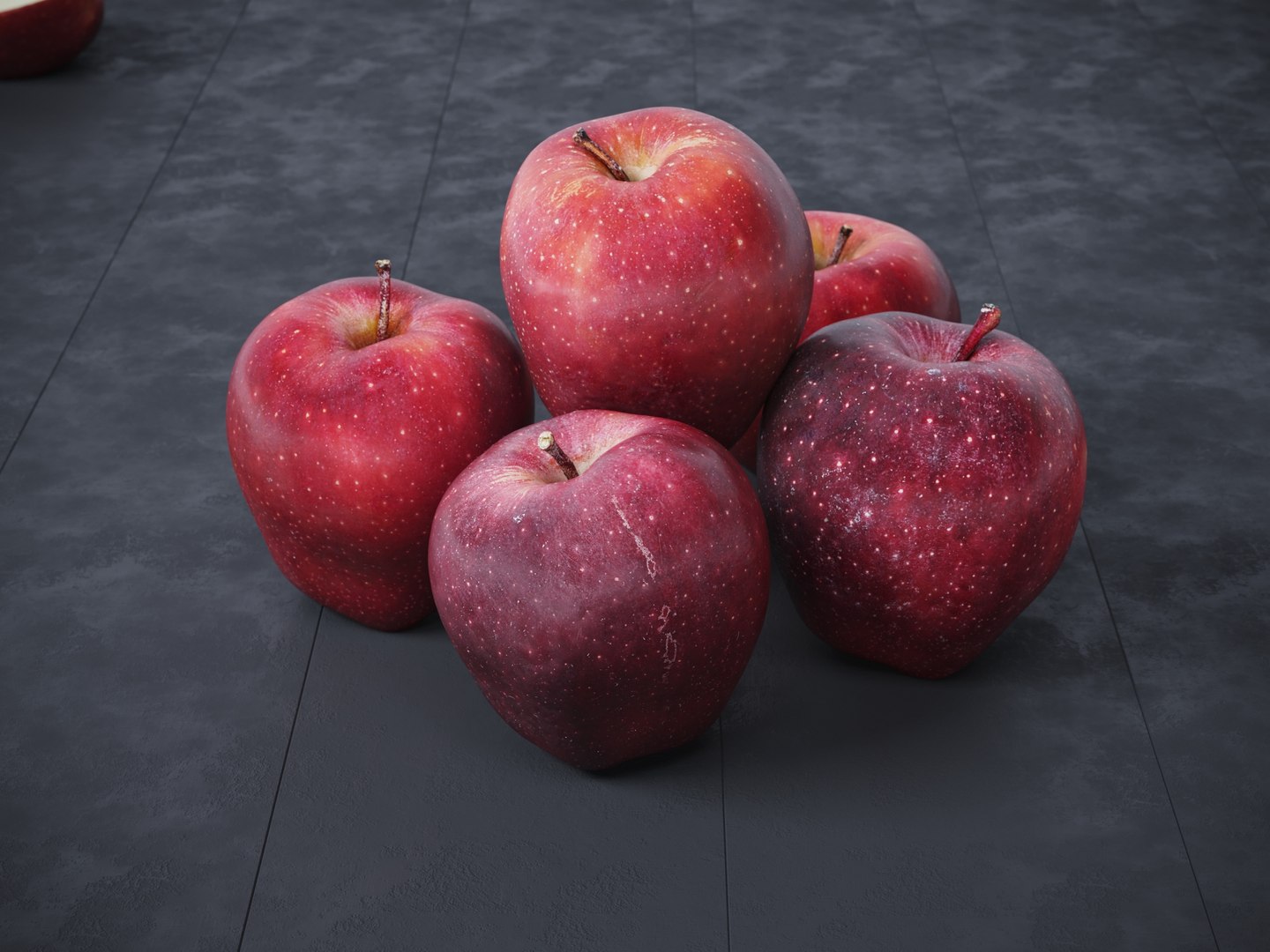 Apple Red Del Model - TurboSquid 2098351