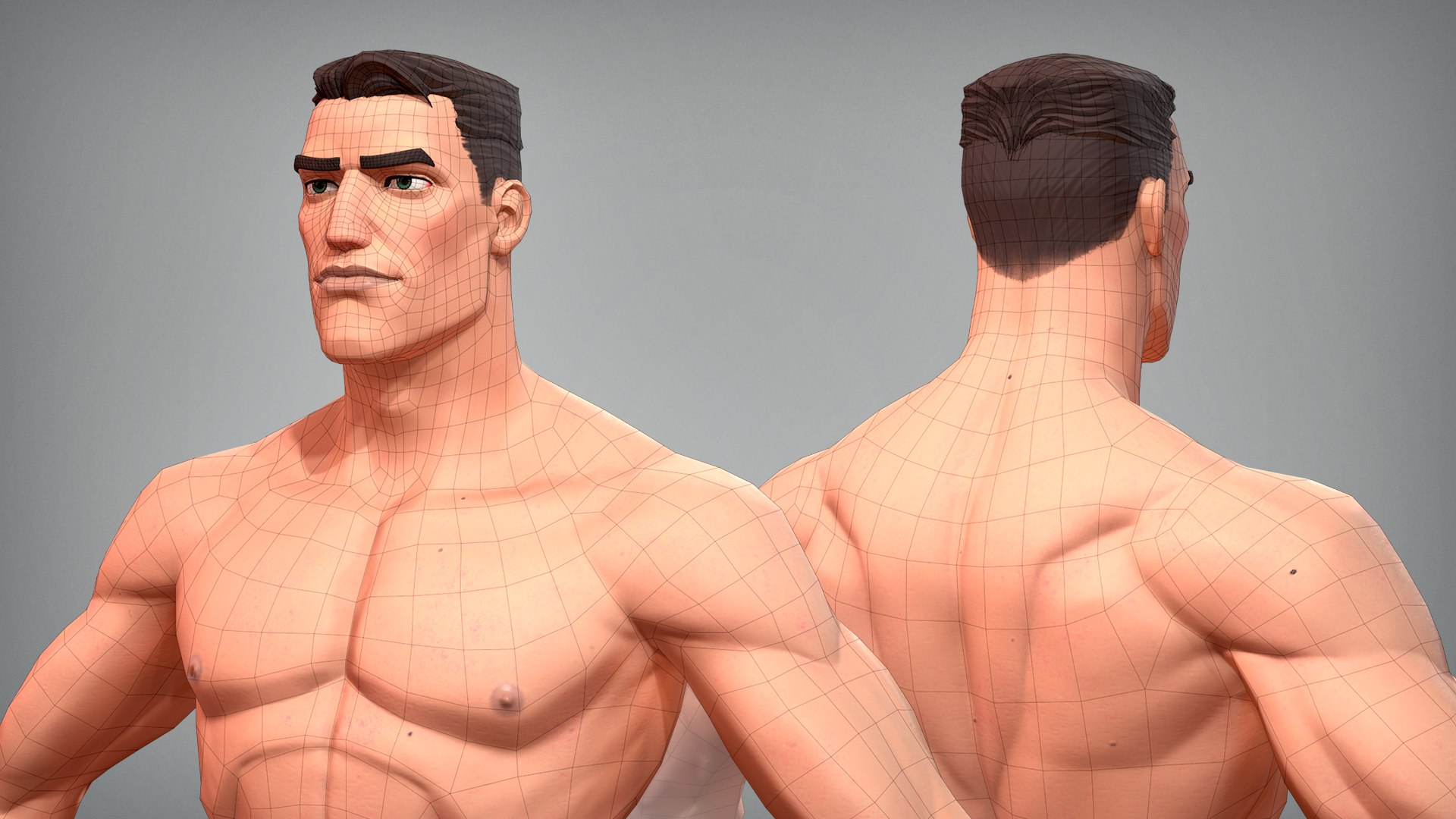 3D Model Cartoon Male Character Stan Game Ready - TurboSquid 2115340