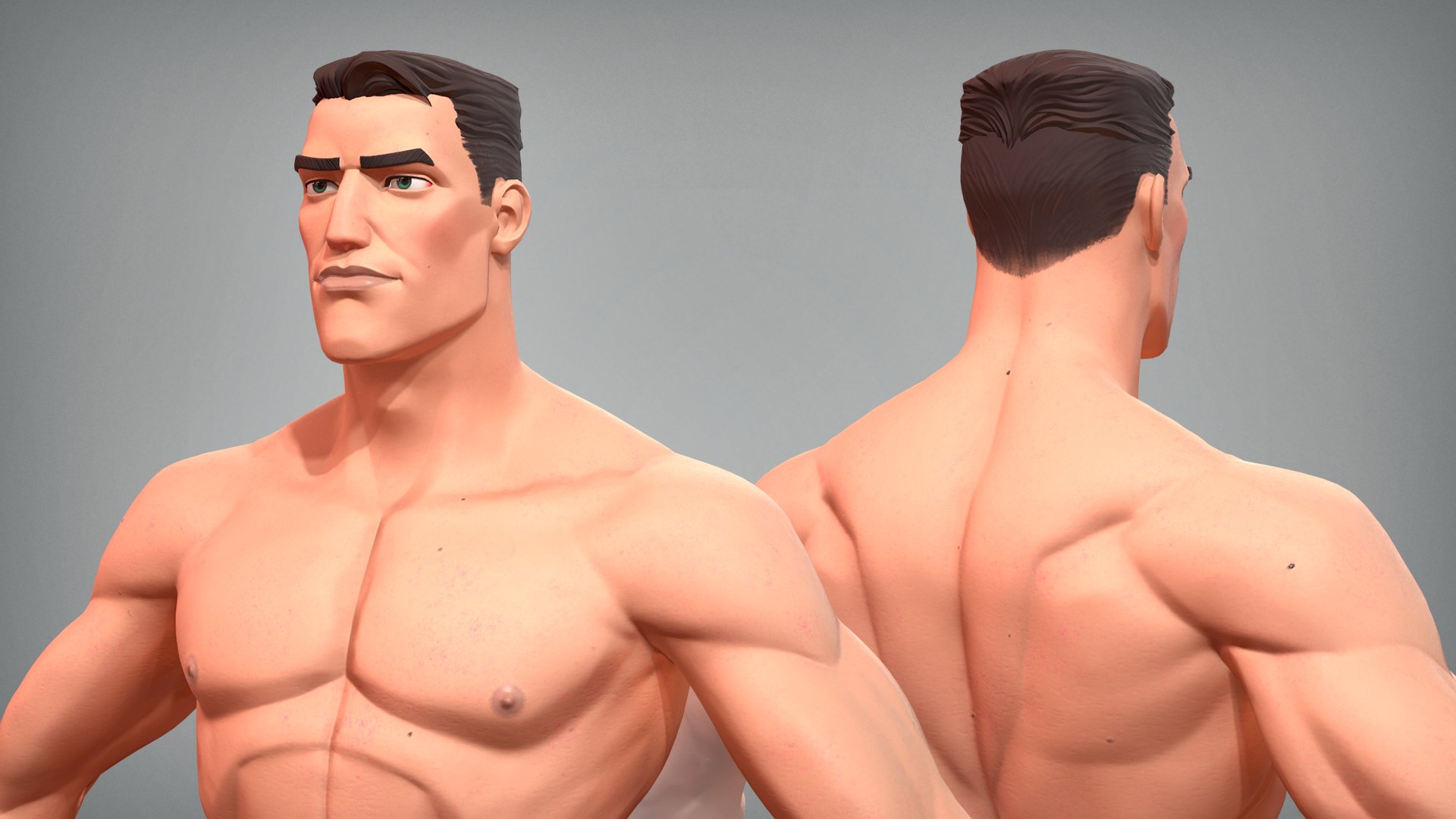 3D Model Cartoon Male Character Stan Game Ready - TurboSquid 2115340