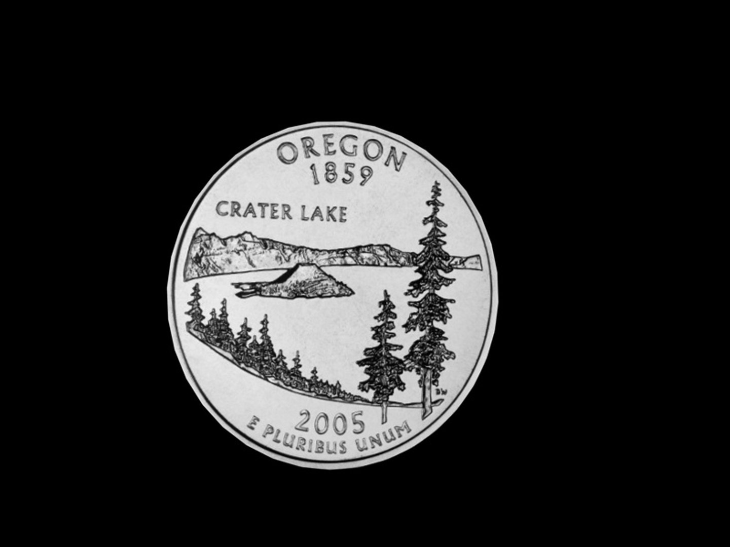 Oregon State Quarter 3d C4d