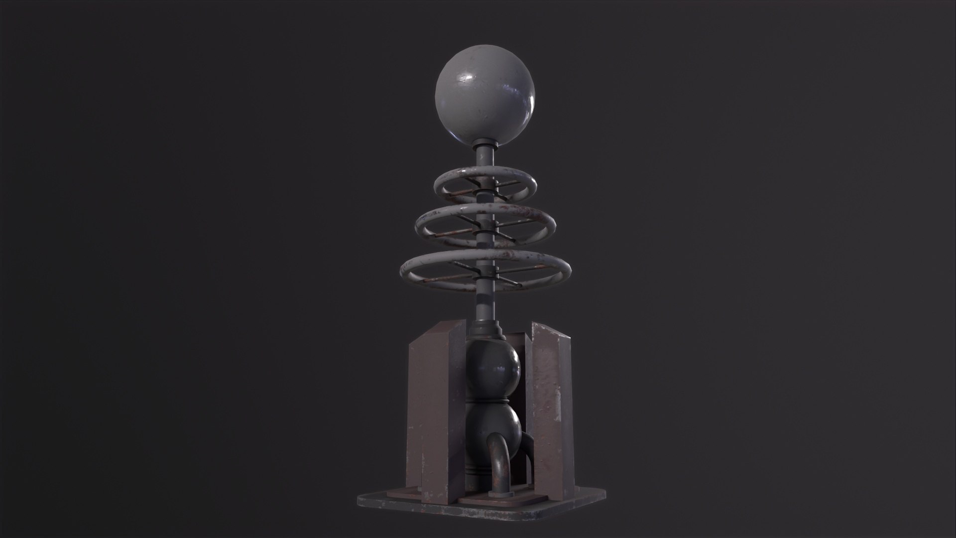 Tesla Coil Tower 3D - TurboSquid 2146973