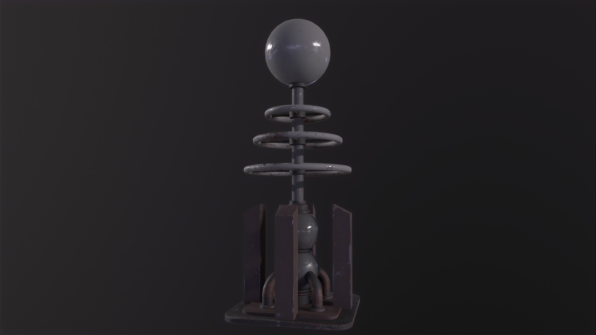 Tesla Coil Tower 3D - TurboSquid 2146973