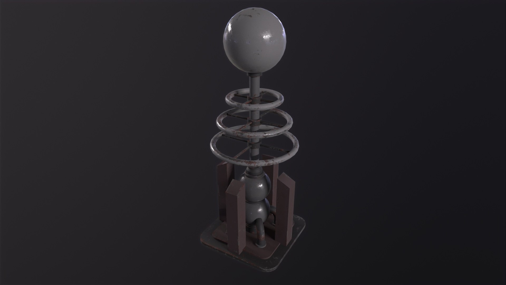 Tesla Coil Tower 3D - TurboSquid 2146973