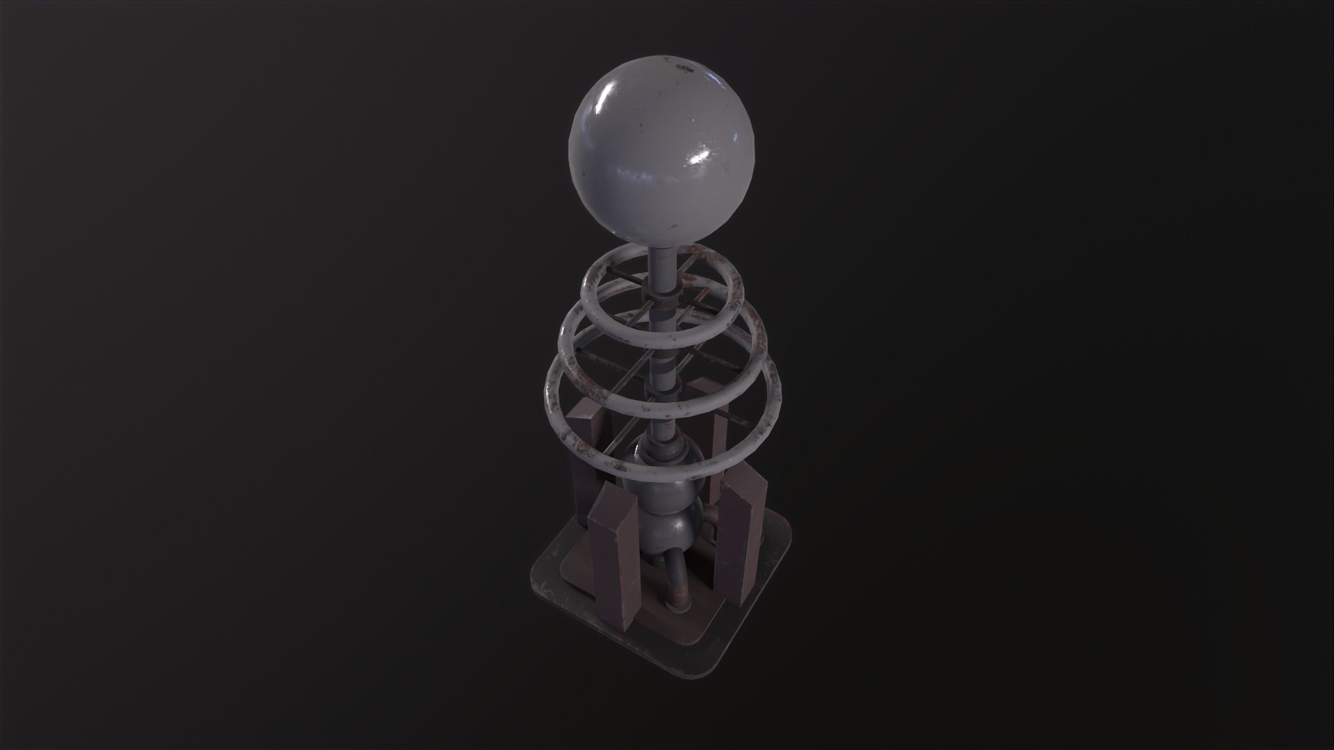 Tesla Coil Tower 3D - TurboSquid 2146973