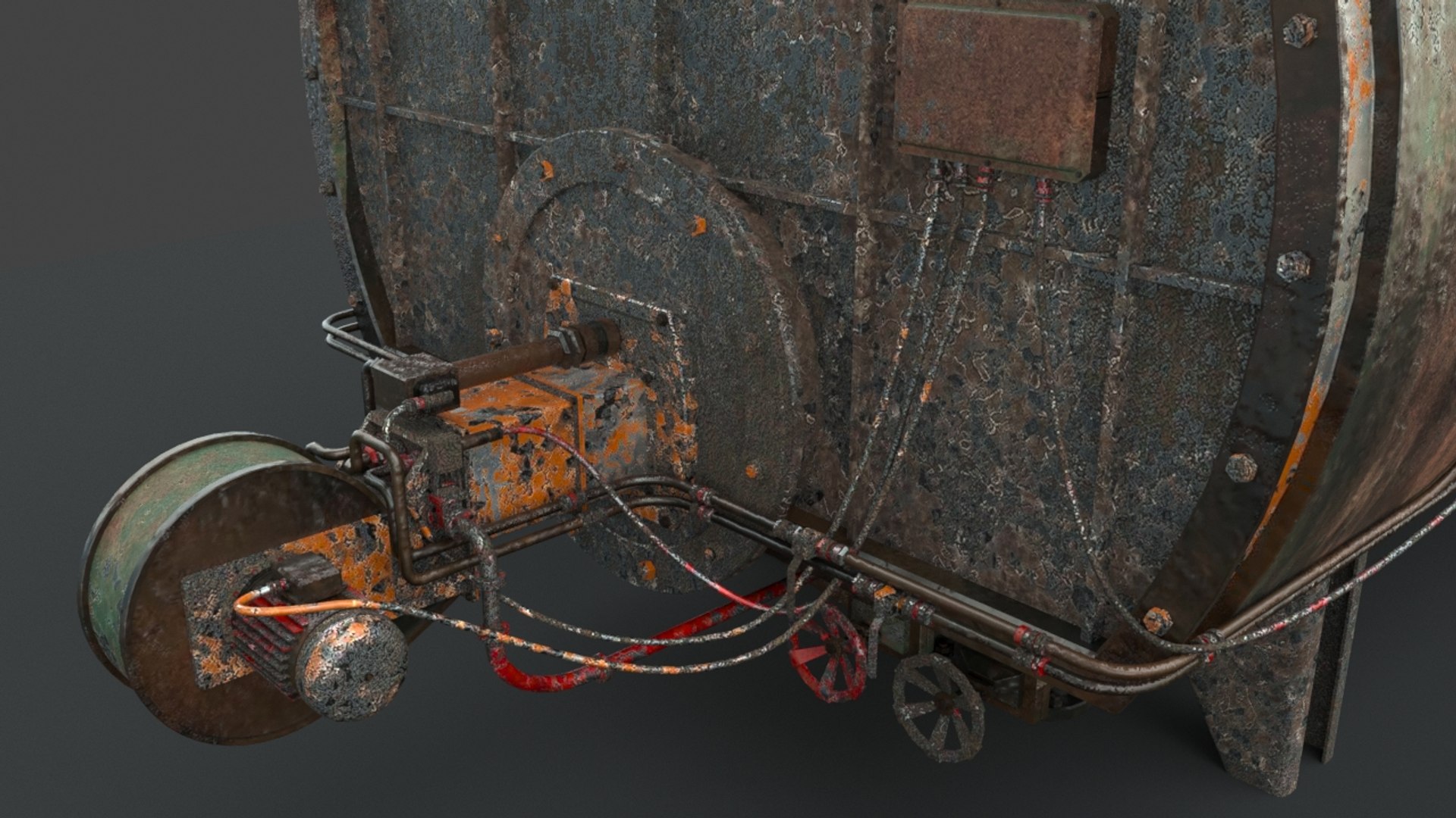 Rusted Machinery Device Model - TurboSquid 1377962
