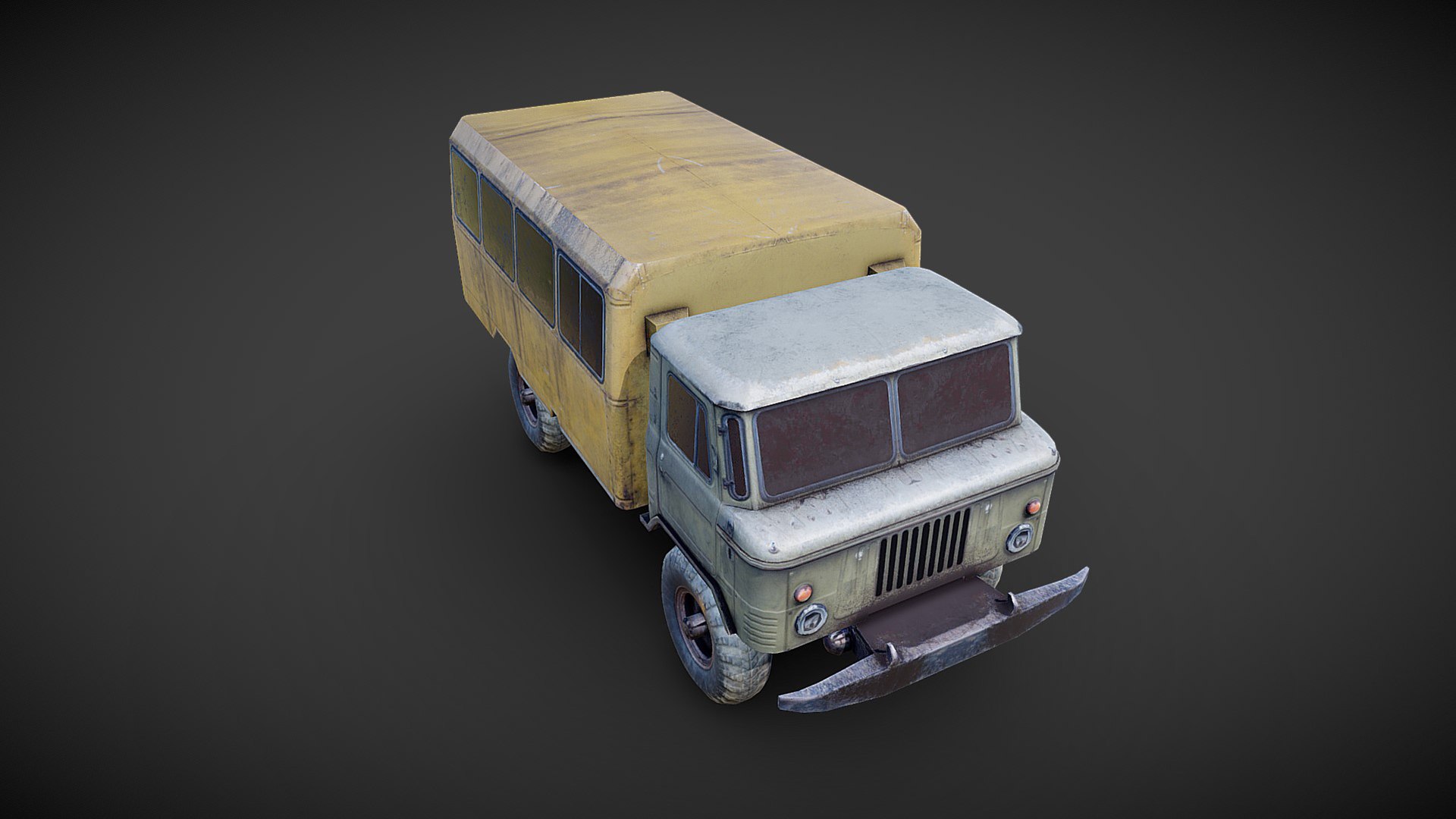 GAZ-66 Military Vehicle PBR 3D Model - TurboSquid 2144953