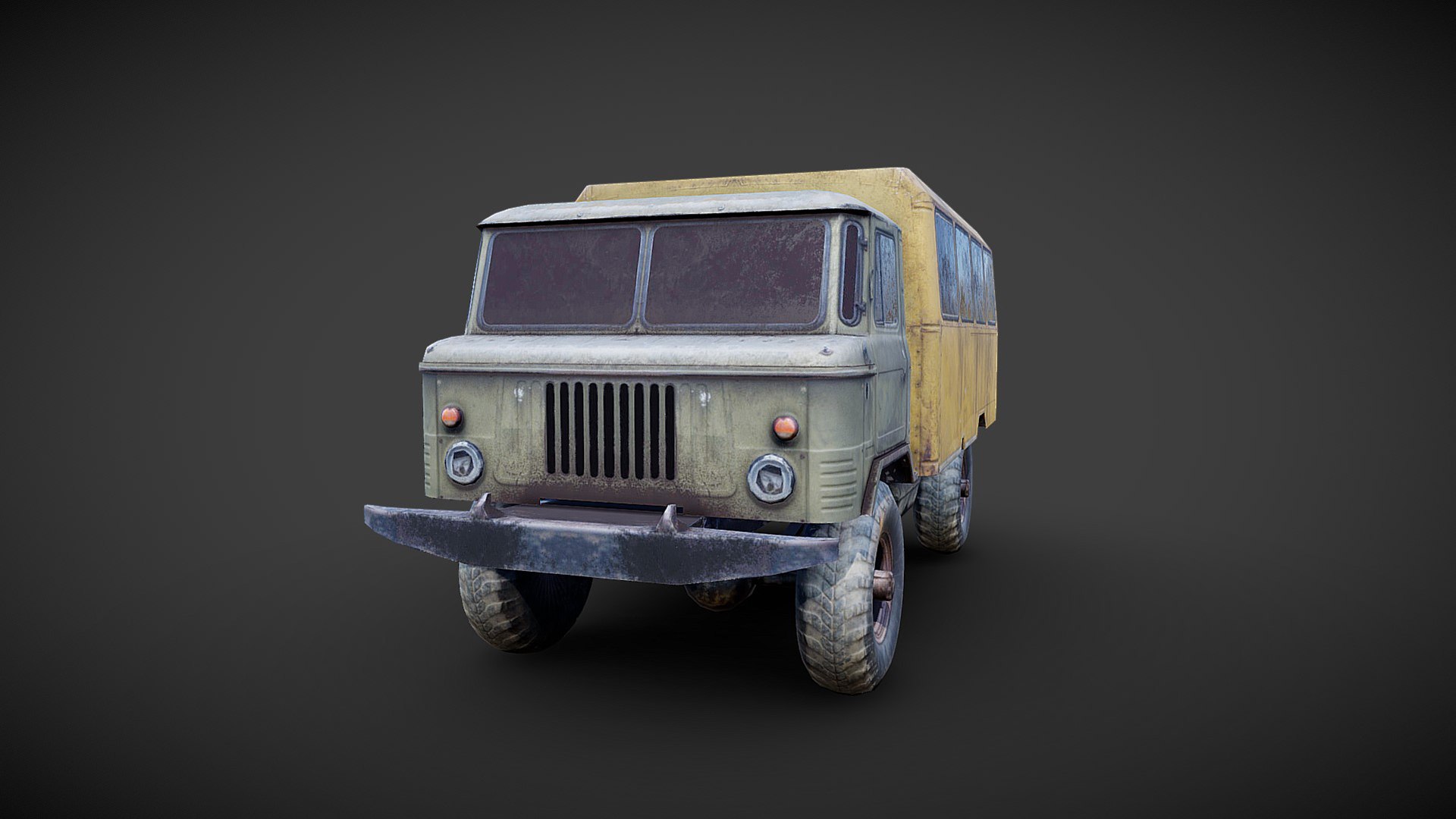 GAZ-66 Military Vehicle PBR 3D Model - TurboSquid 2144953